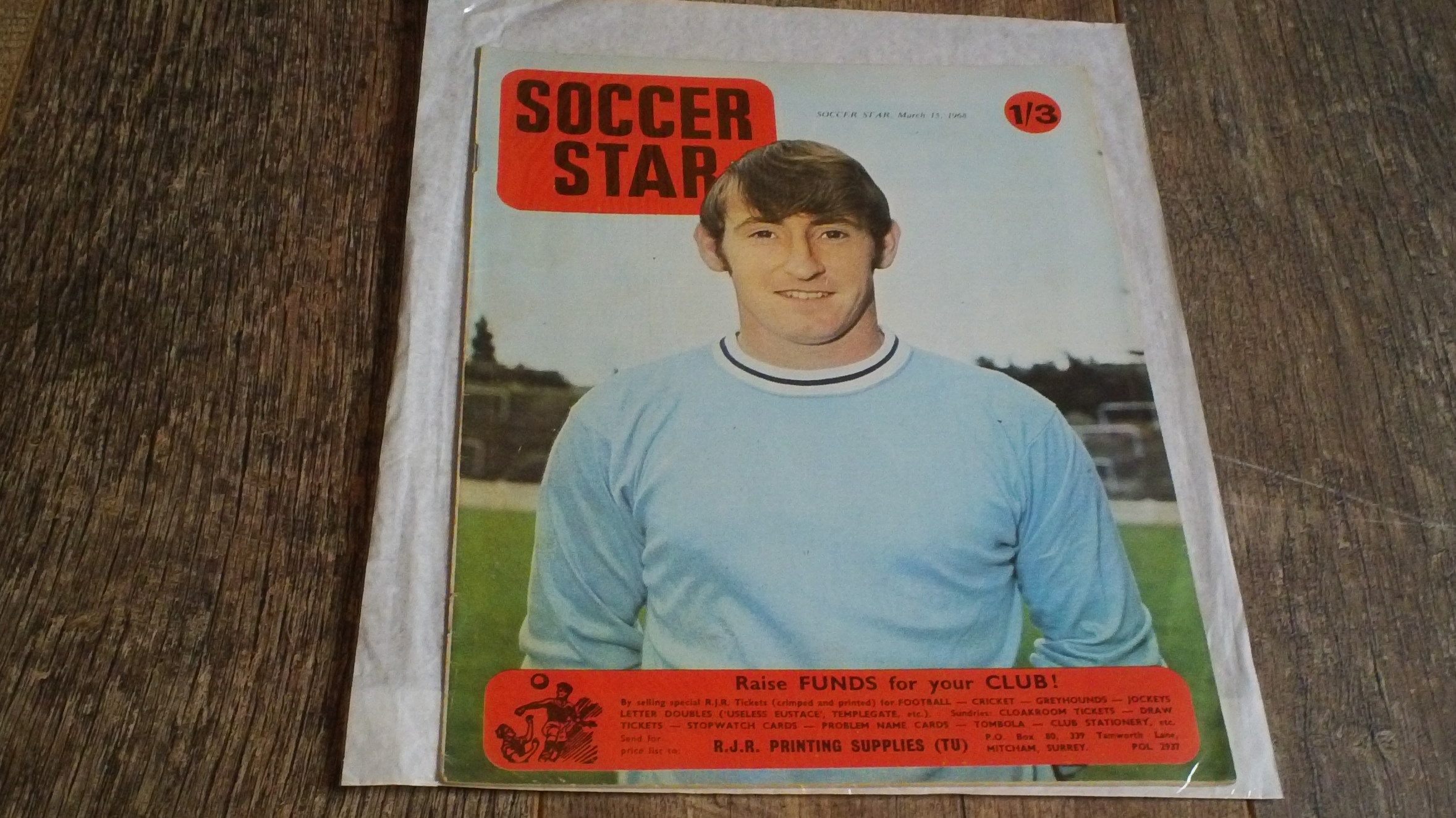 Soccer Star Vol16 No.27 March 15 1968 Ron Rees, Coventry City