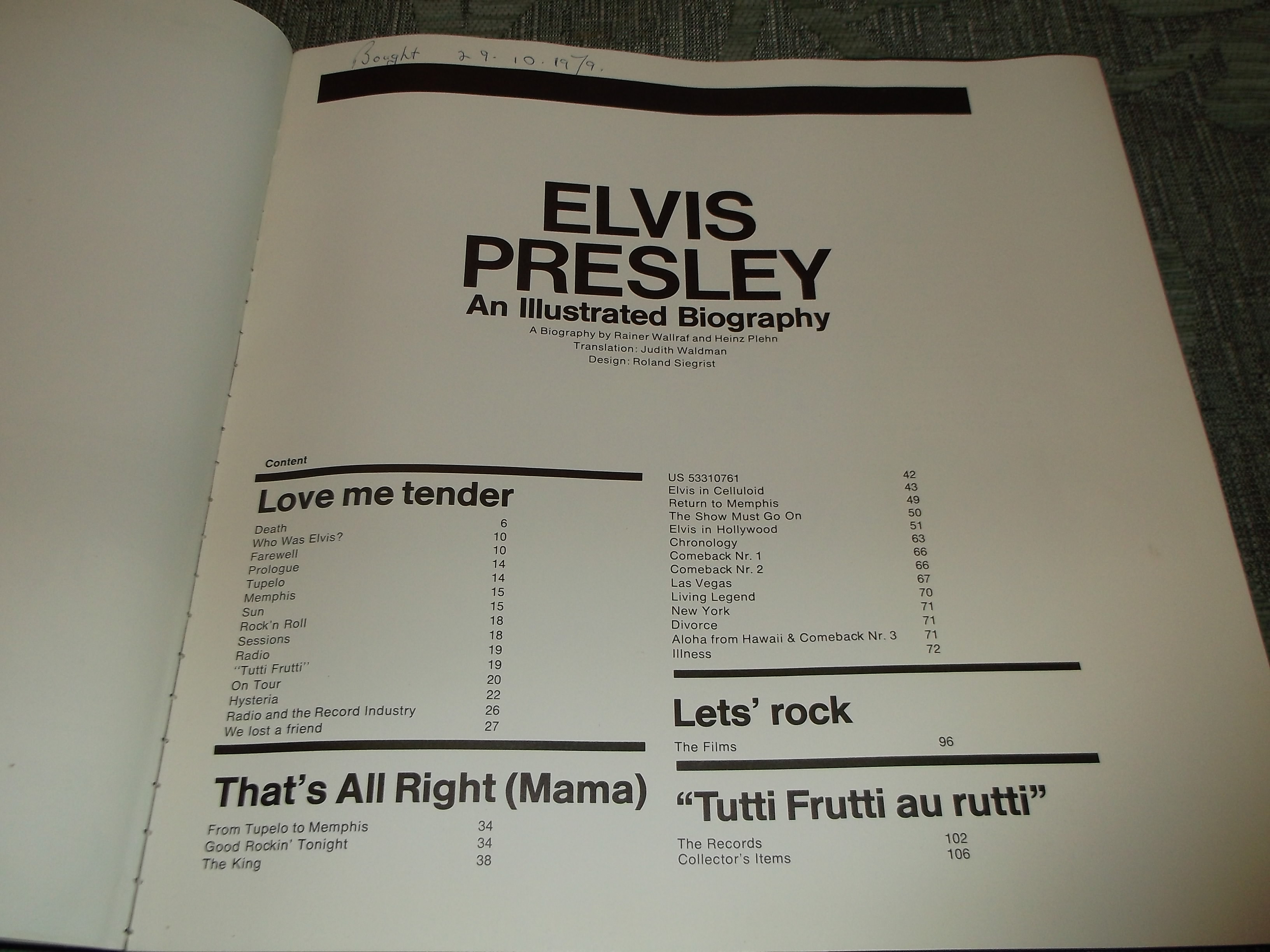 Elvis Presley: An Illustrated Biography 1979 Rare Paperback