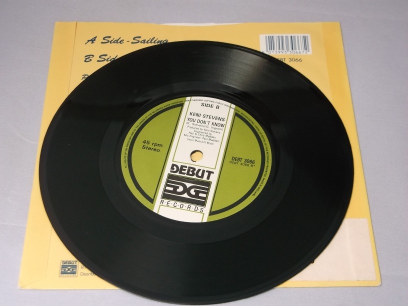 Keni Stevens: Sailing 1989 EX+ 7"