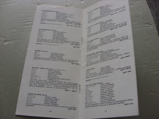 Decca Opera Record Company Catalogue Supplement 1966