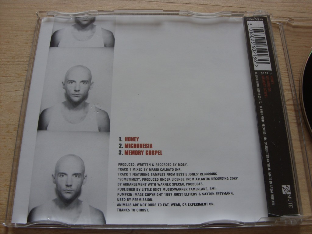 Moby: Honey CD Single NM