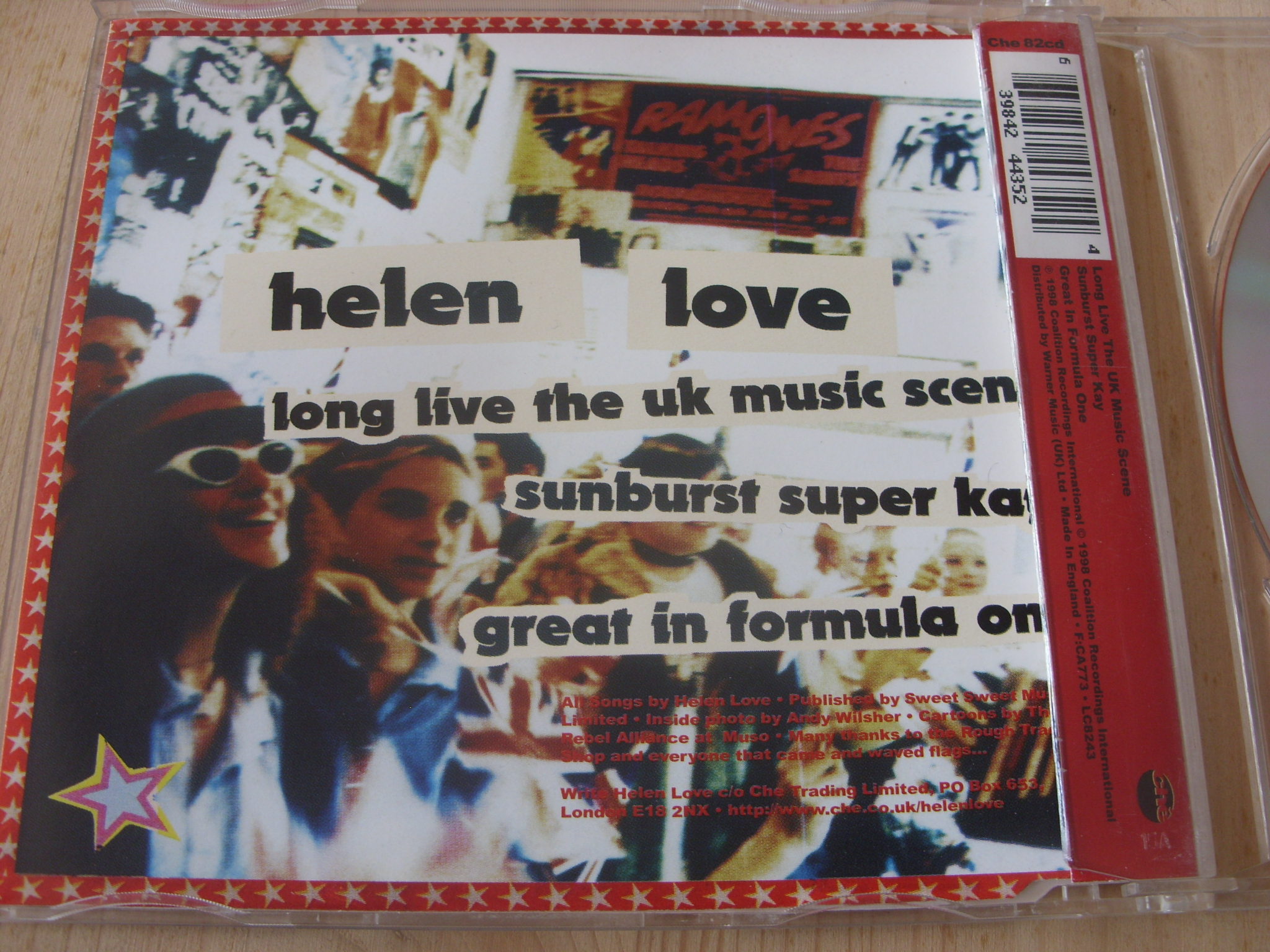 Helen Love: Long live the UK music scene CD Single NM