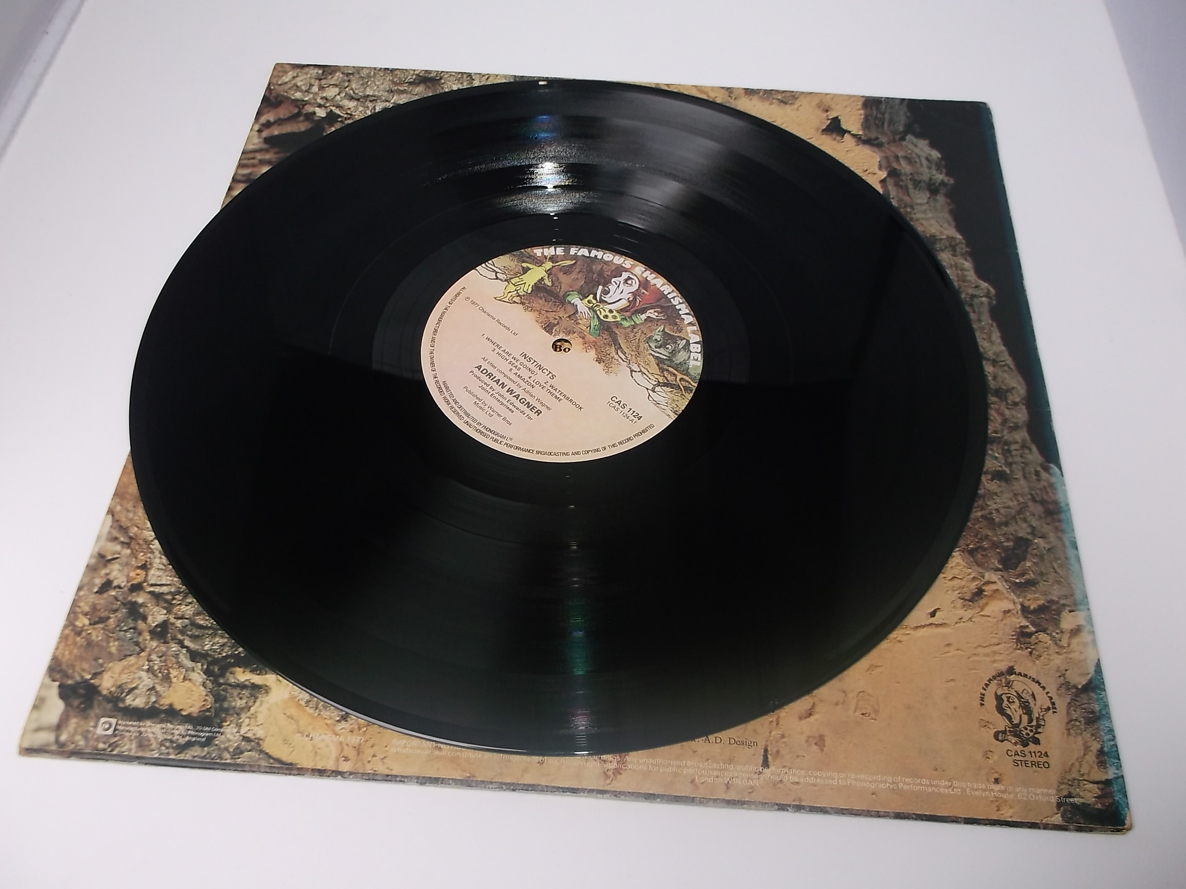 Adrian Wagner: Instincts 1977 1st Pressing UK A1/B2 EX+ Embossed LP