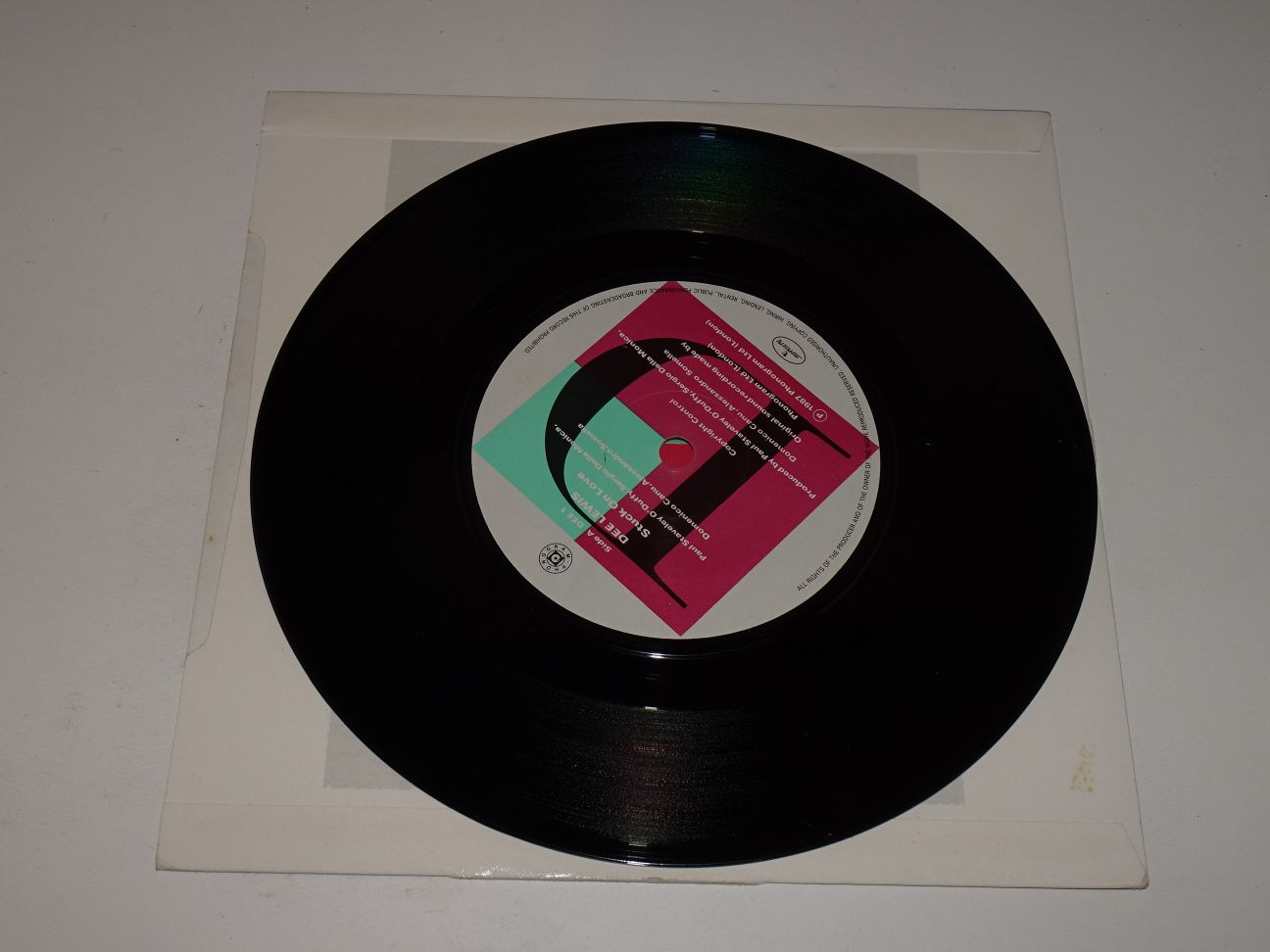 Dee Lewis: Stuck On Love 1987 EX+ UK SIGNED 7"