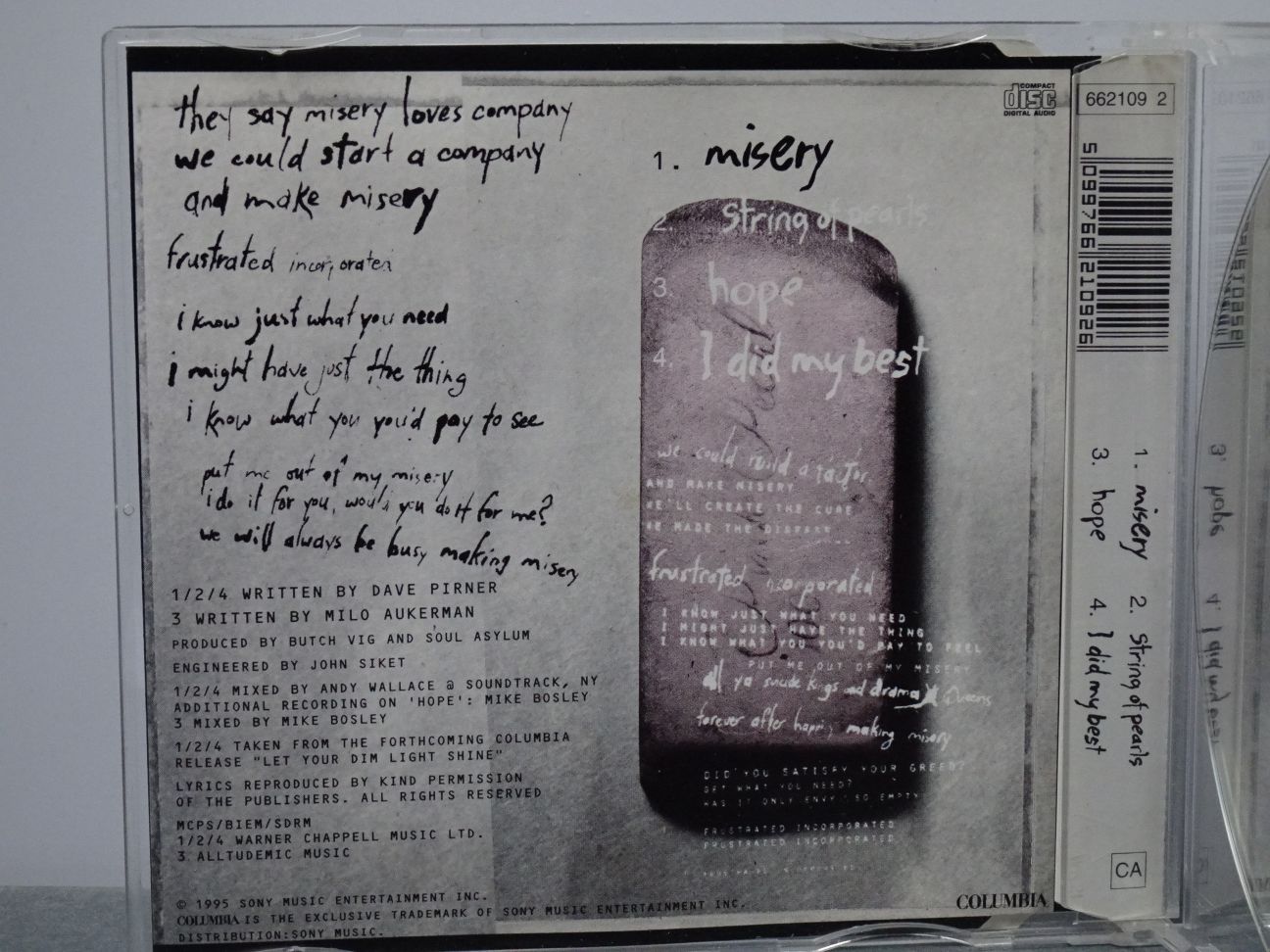Soul Asylum: Misery CD Single