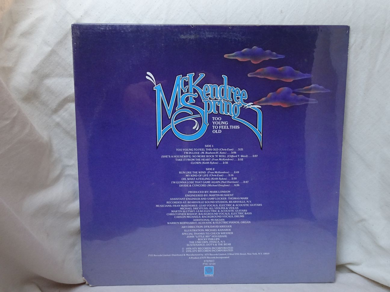 McKendree Spring: Too Young To Feel This Old 1976 U.S LP STILL SEALED