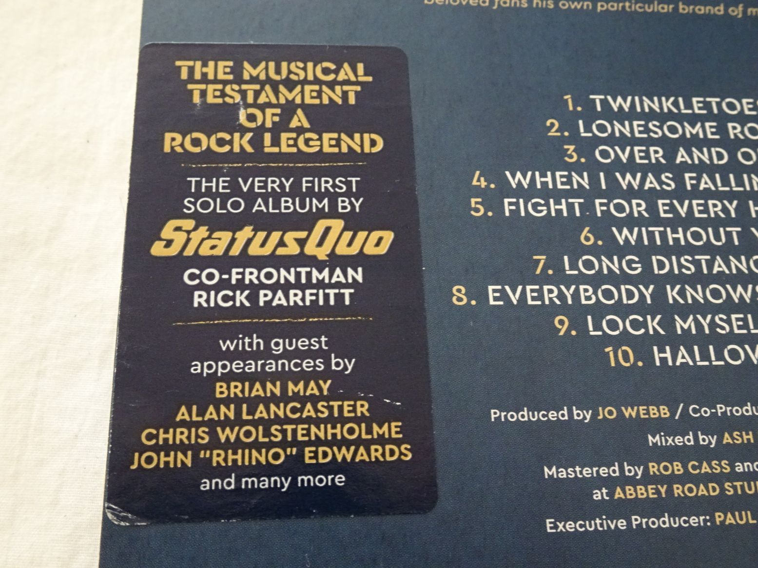 Rick Parfitt: Over And Out MINT UNPLAYED CD Staus Quo