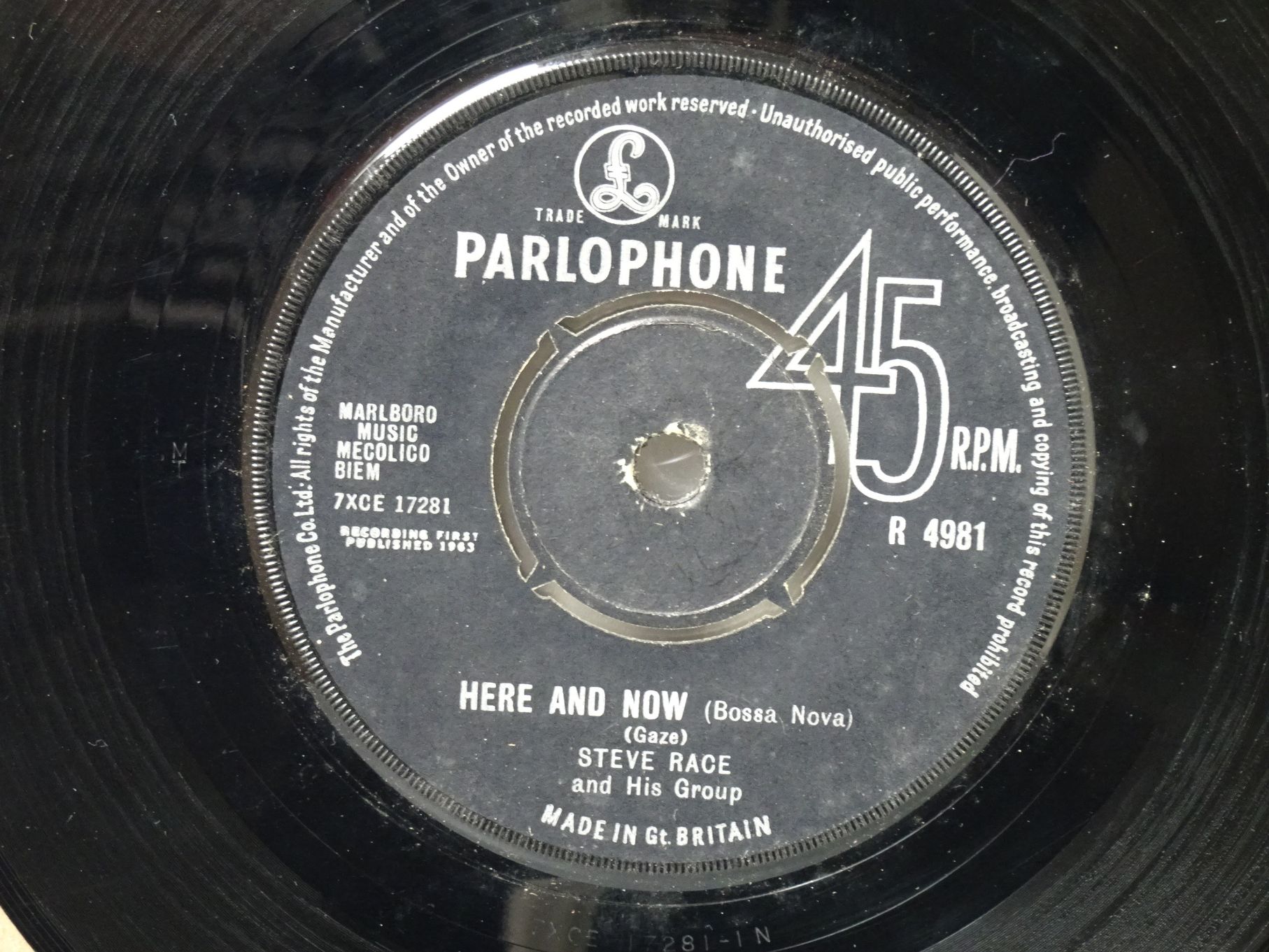 Steve Race And His Group: The Pied Piper / Here And Now 1963 UK 7"
