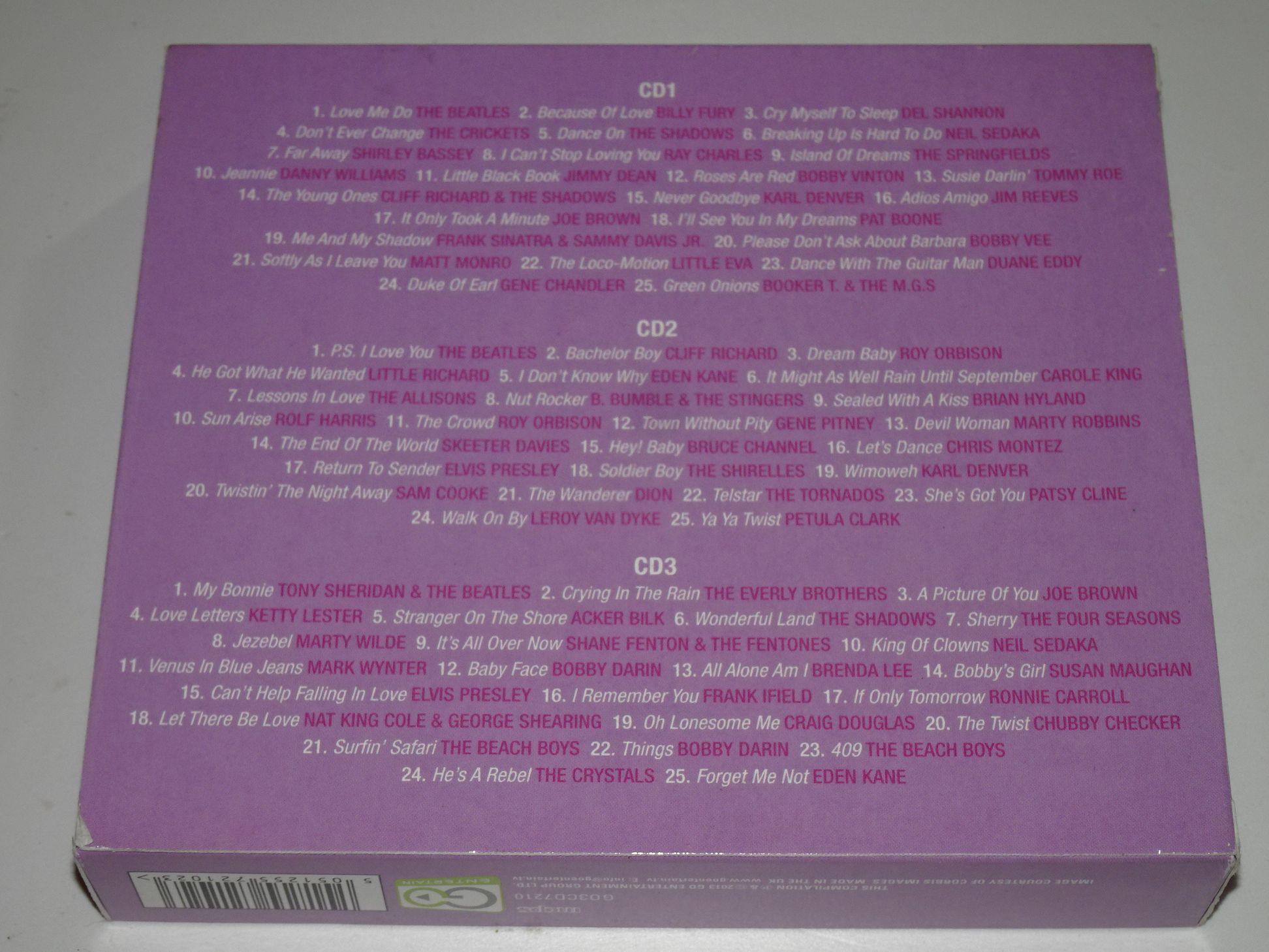 Various: Lemon Popsicle & Strawberry Milkshakes - Love Love me do 3XCD NEW