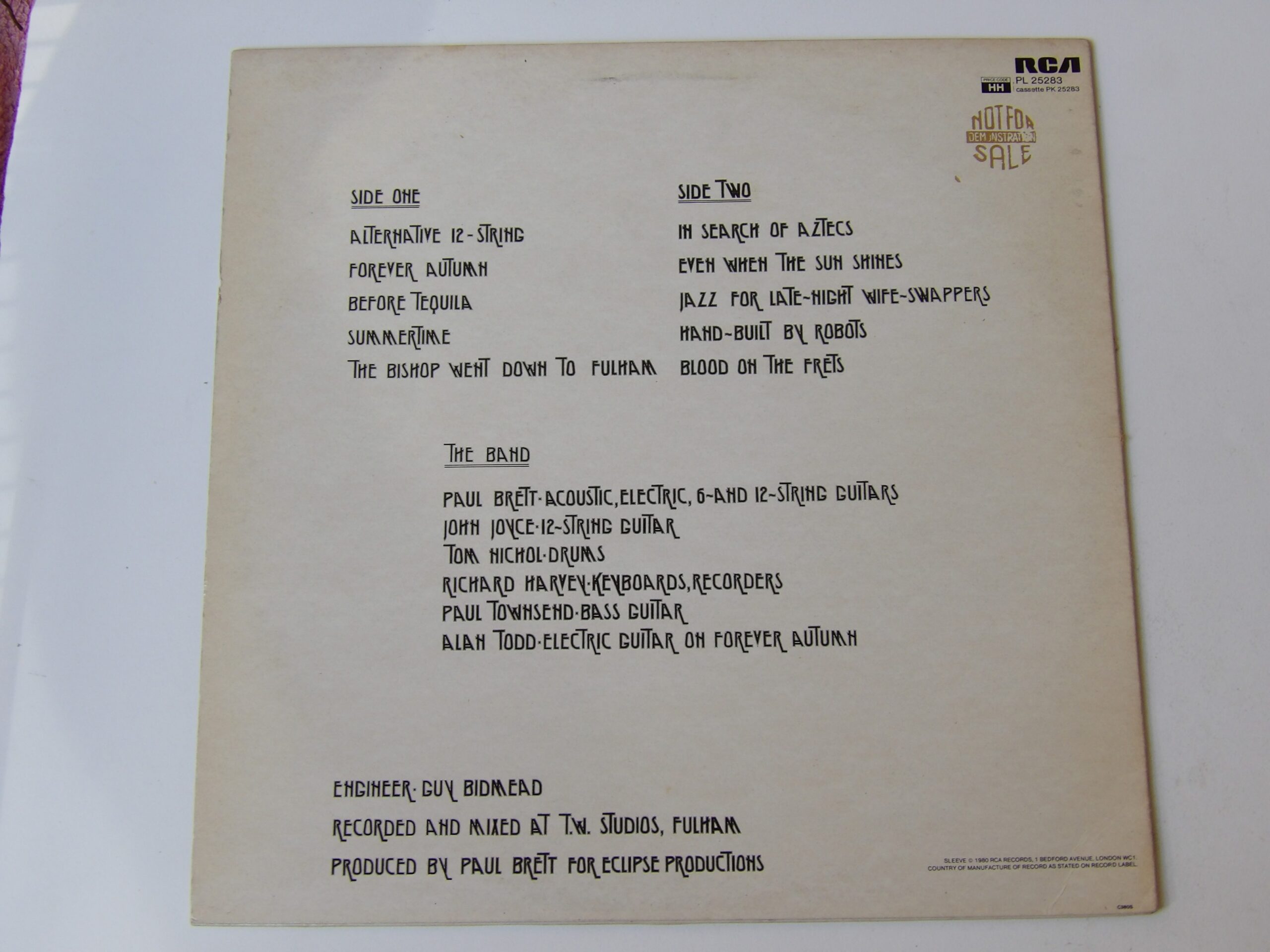 Paul Brett: Guitar Trek 1980 A1/B1 FDEMO LP