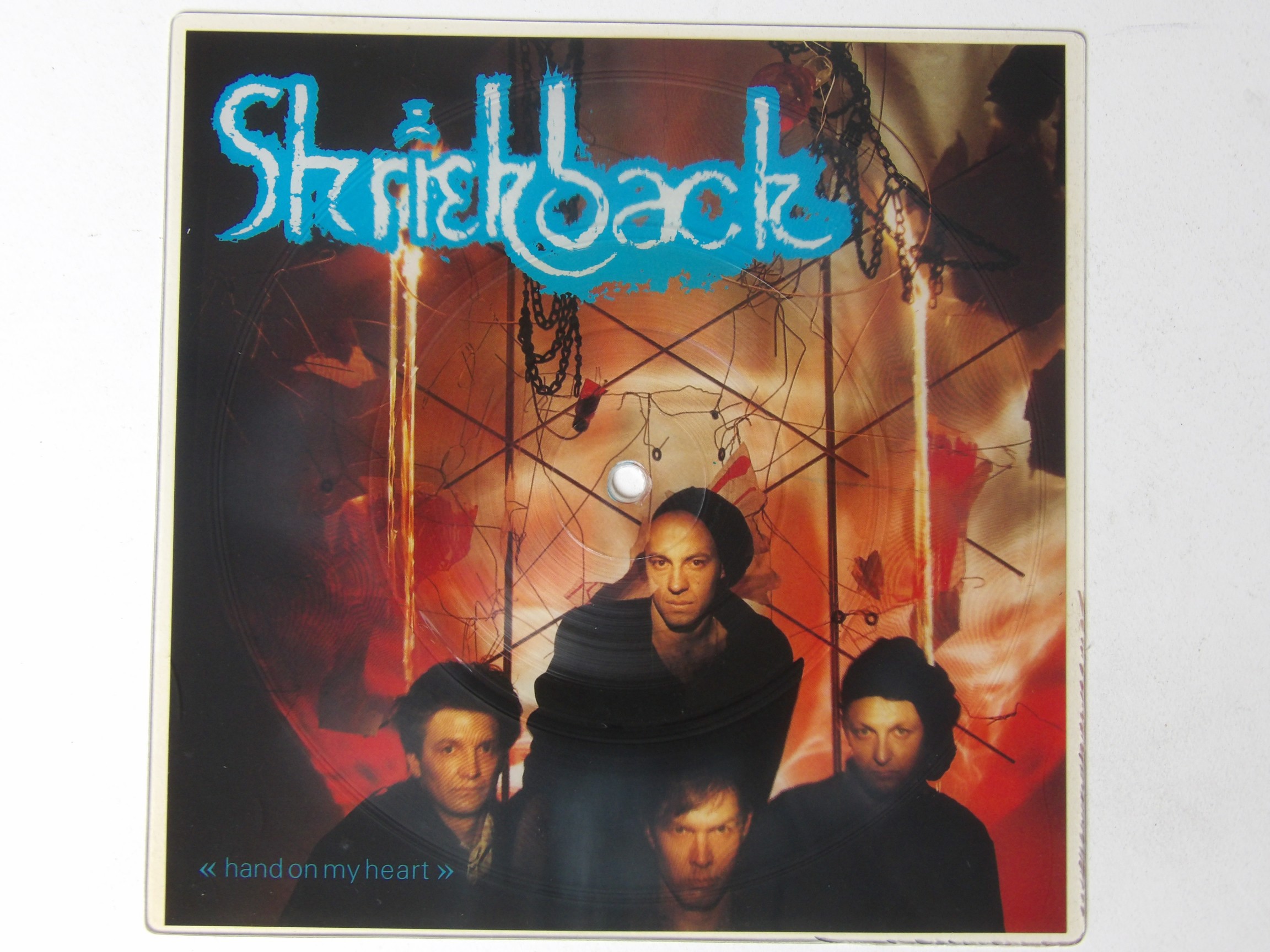 Shriekback: Hand On My Heart UK 1984 7" SQUARE PICTURE DISC