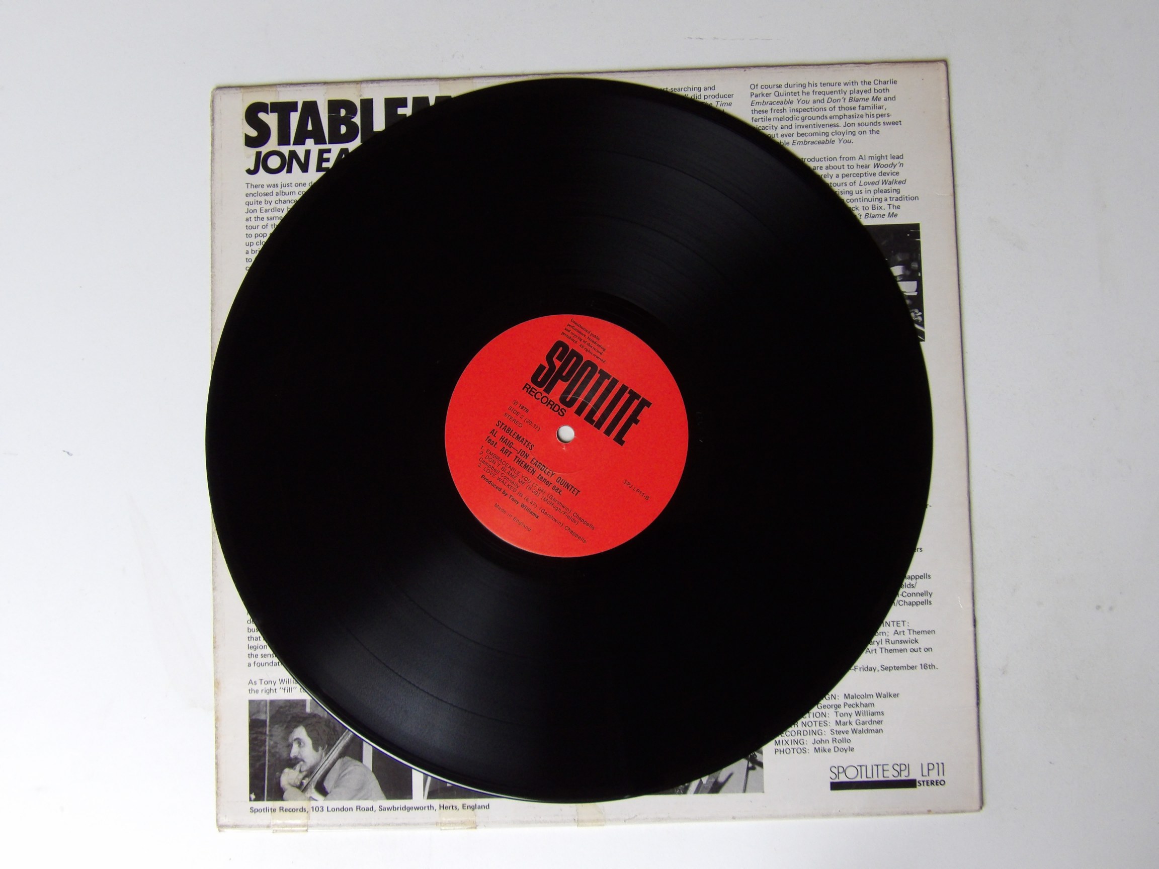 Jon Eardley / Al Haig: Stablemates 1979 Jazz LP