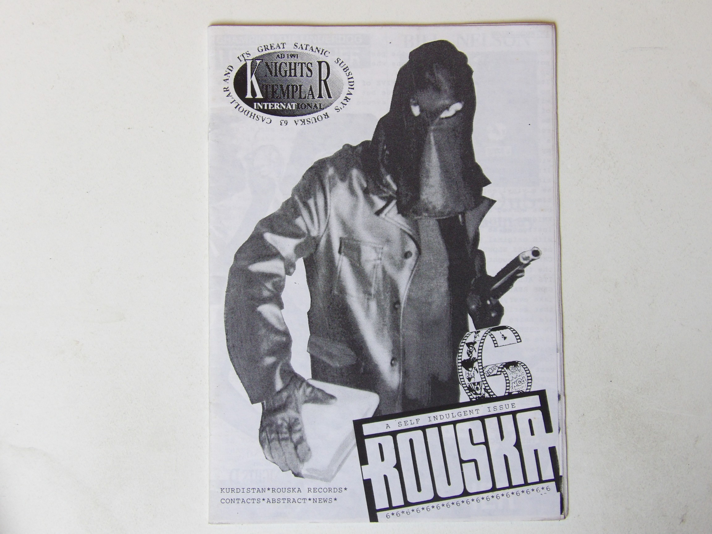 Rouska A5 Fanzine: #63 1988 Rouska Records / Knights Templar