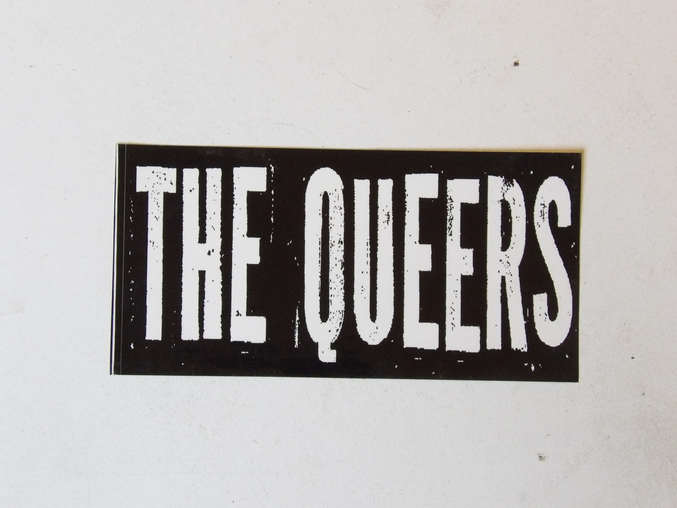 The Queers: Rare original 16cm X 8cm Sticker