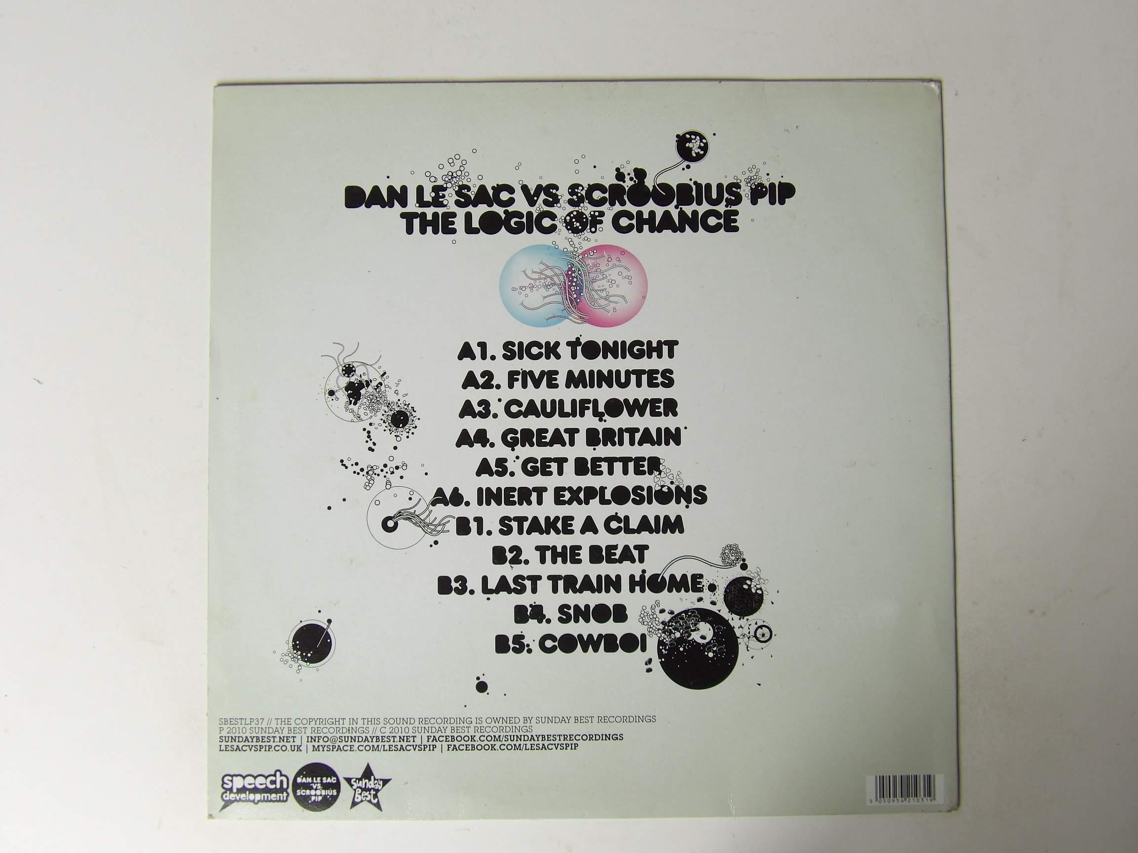 Dan Le Sac Vs Scroobius Pip: The Logic Of Chance EX LP