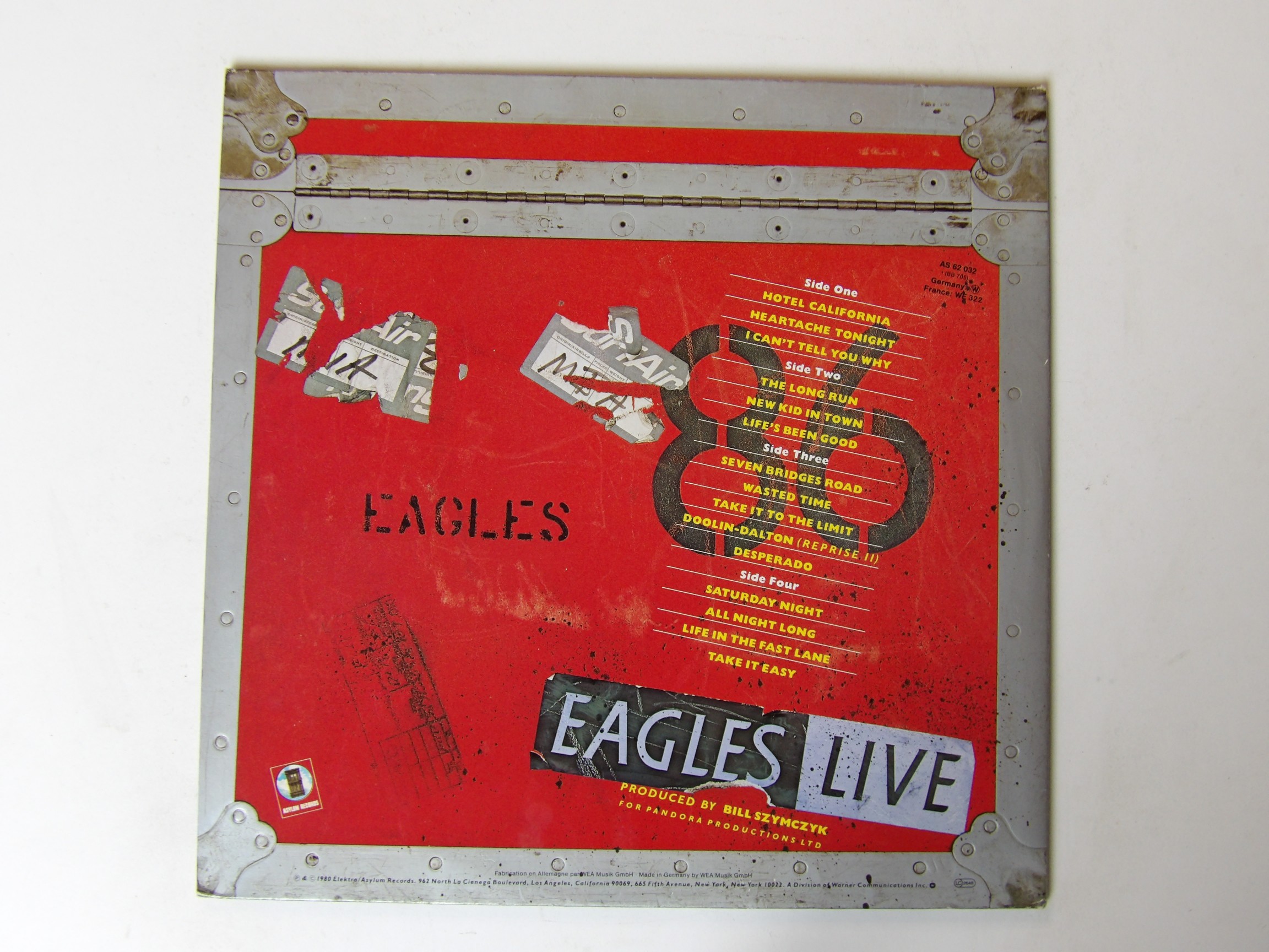 Eagles: Eagles Live German EX+ 1980 Double LP + Poster