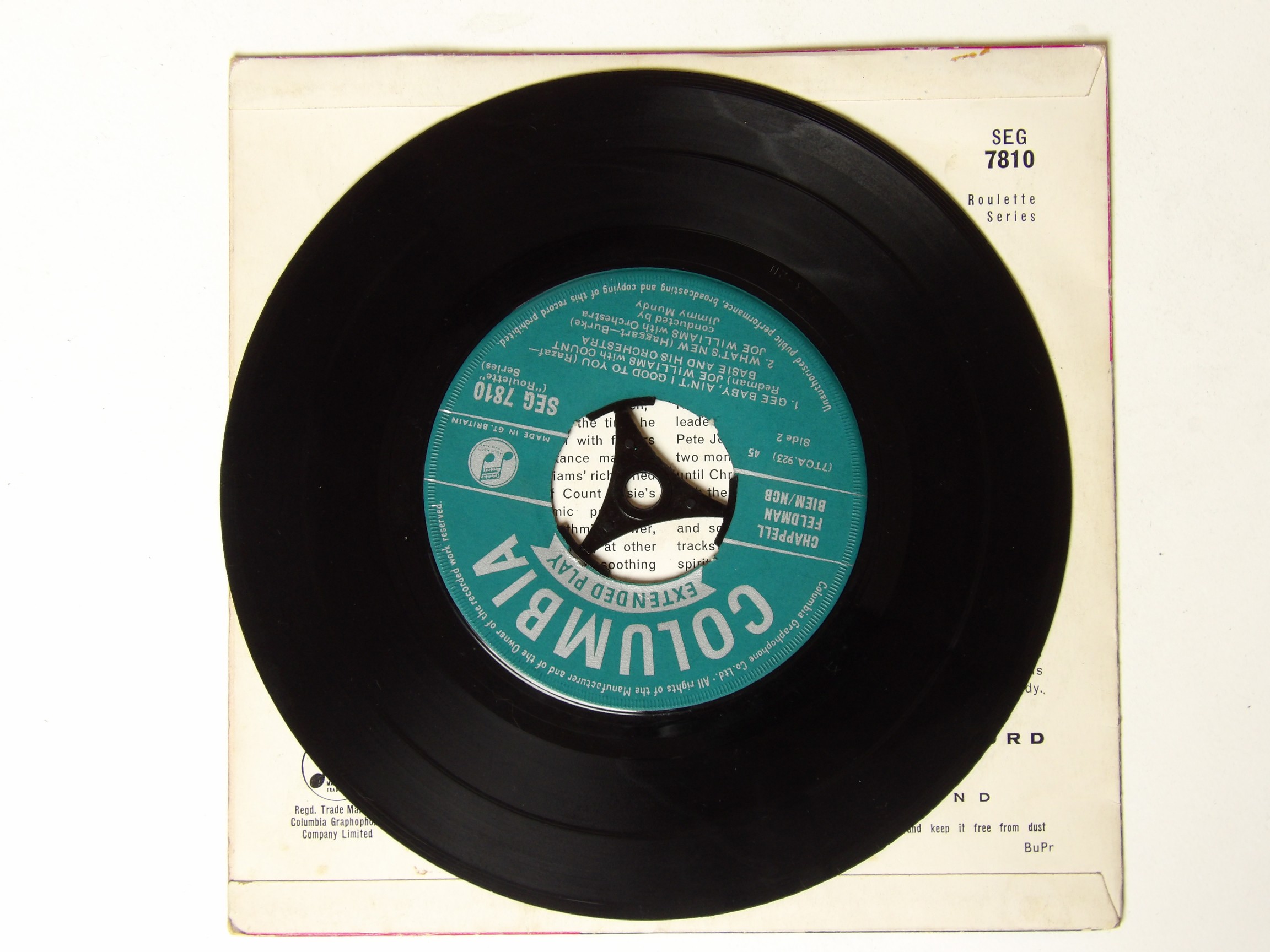 Joe Williams With Count Basie: E.P 1958 7"