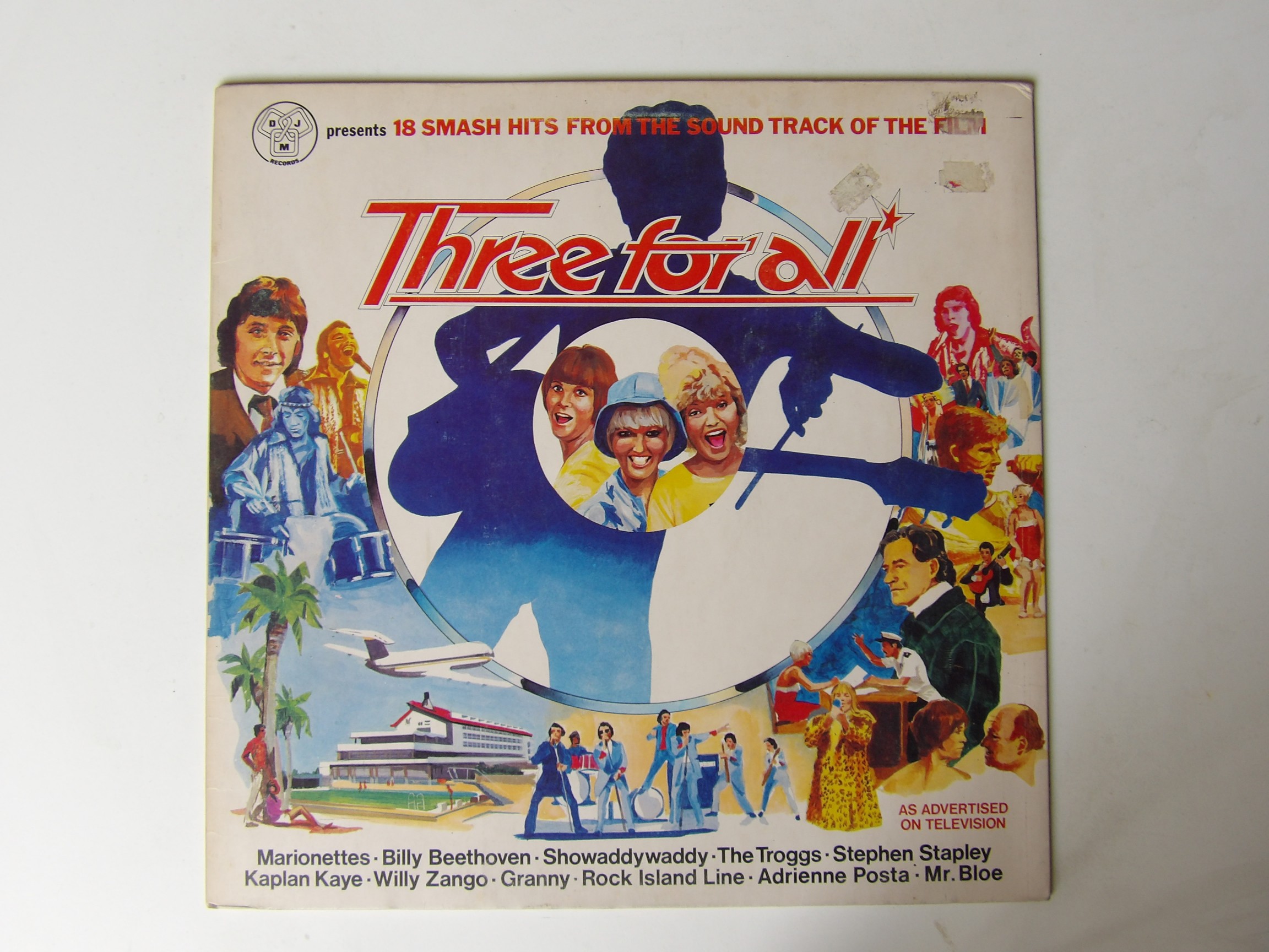 Various: Three For All Soundtrack 1975 Near Mint LP