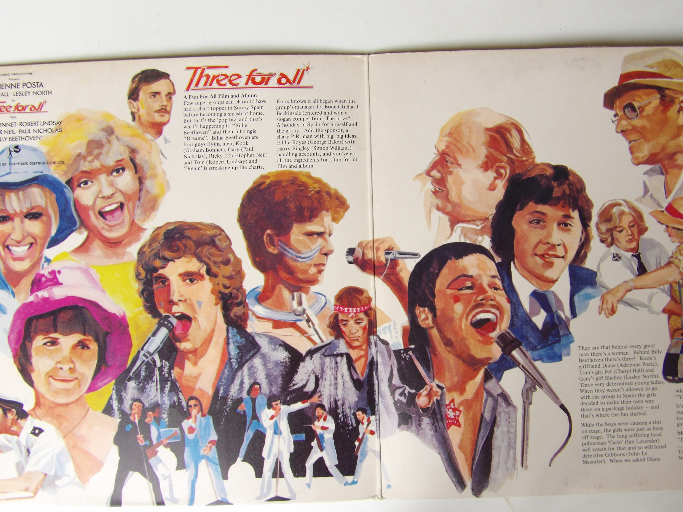 Various: Three For All Soundtrack 1975 Near Mint LP