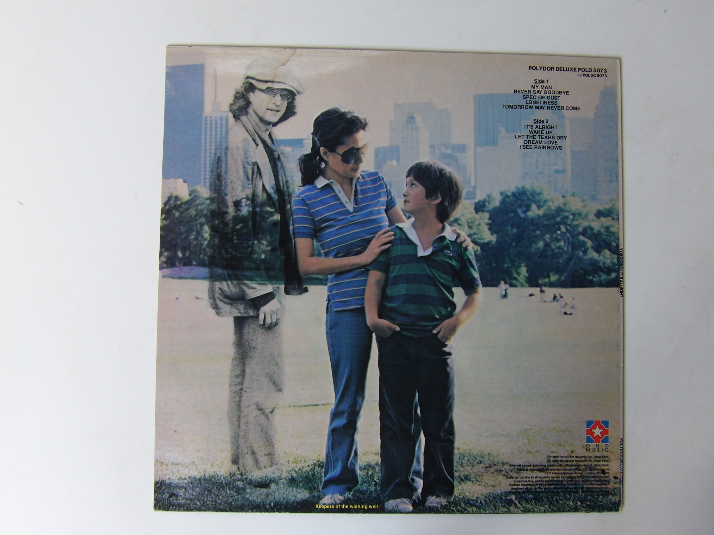 Yoko Ono: It's Alright (I See Rainbows) UK 1982 EX+ First Pressing LP