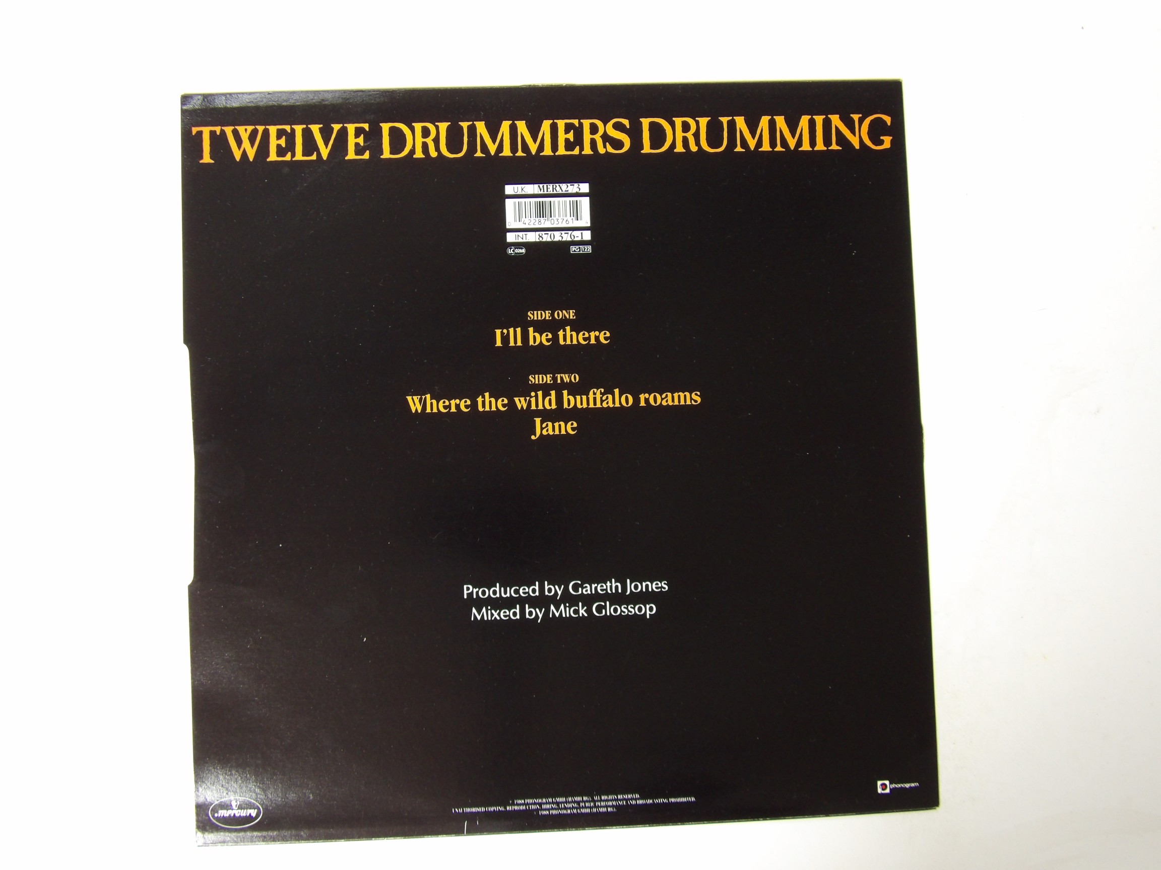 Twelve Drummers Drumming: I'll Be There Near Mint 12"