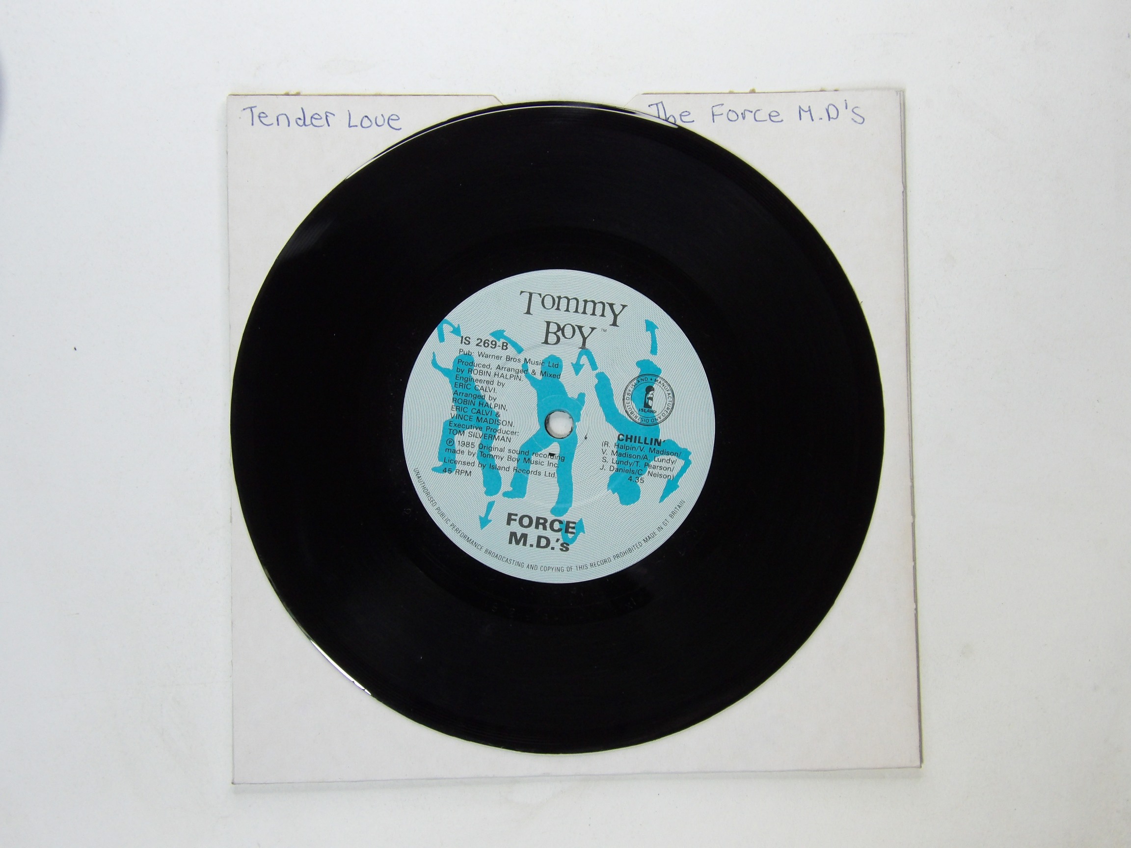 Force M.D.'s: Tender Love 1985 UK EX+ 7"