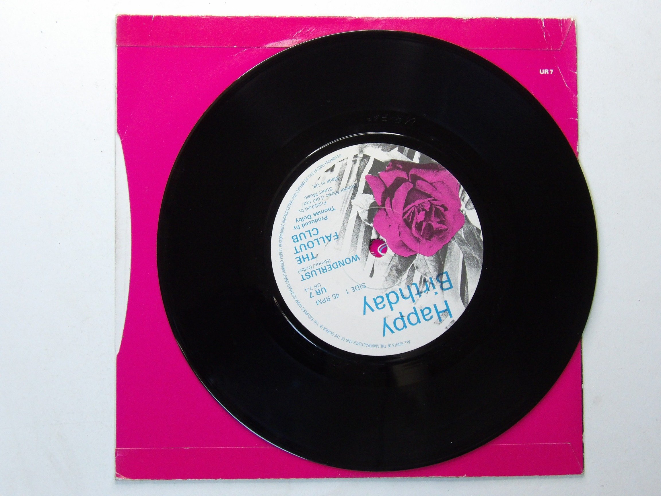 The Fallout Club: Wonderlust 1981 UK Near Mint 7" Thomas Dolby