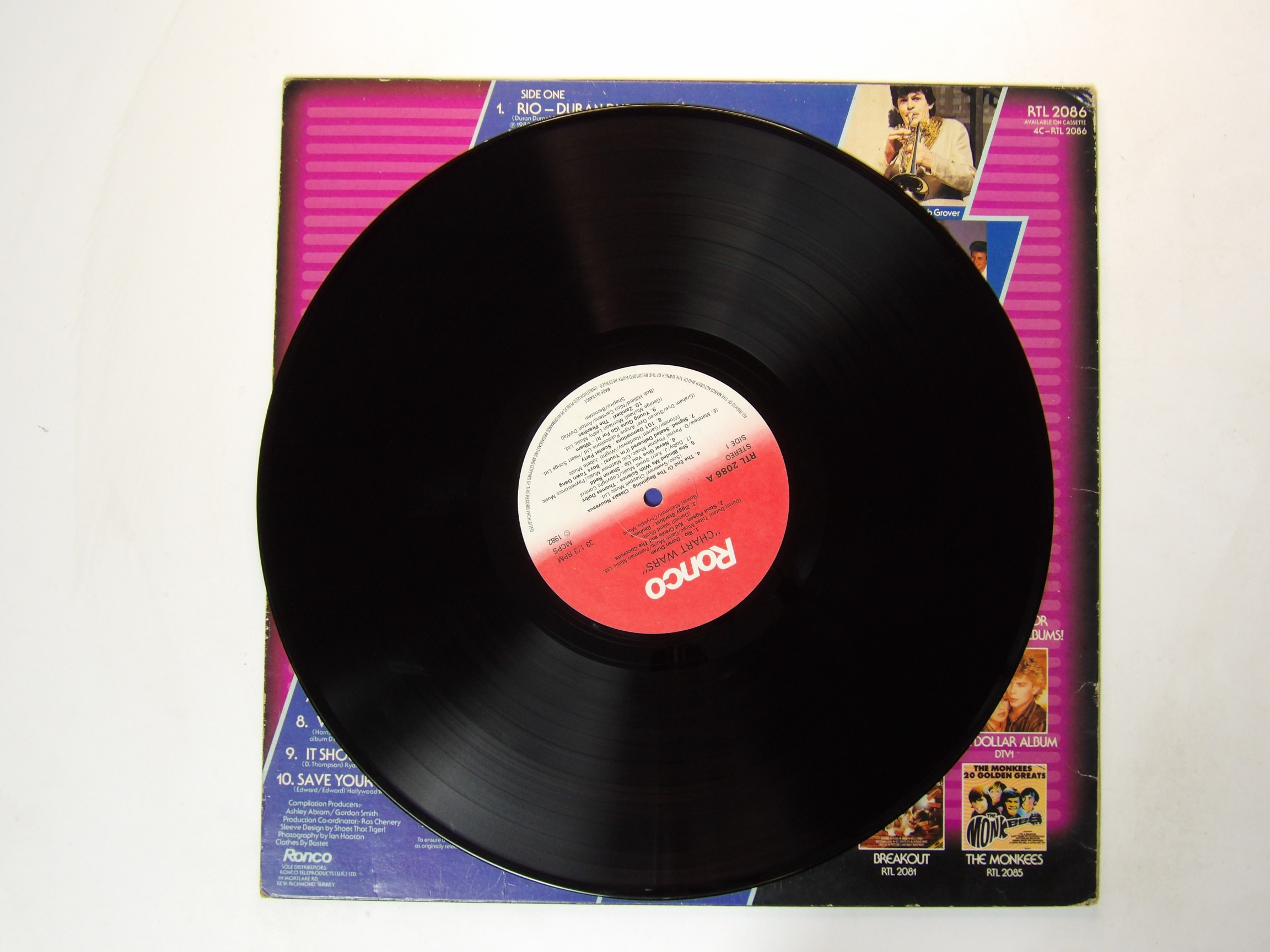 Various: Chart Wars 1982 UK EX LP Ronco Compilation