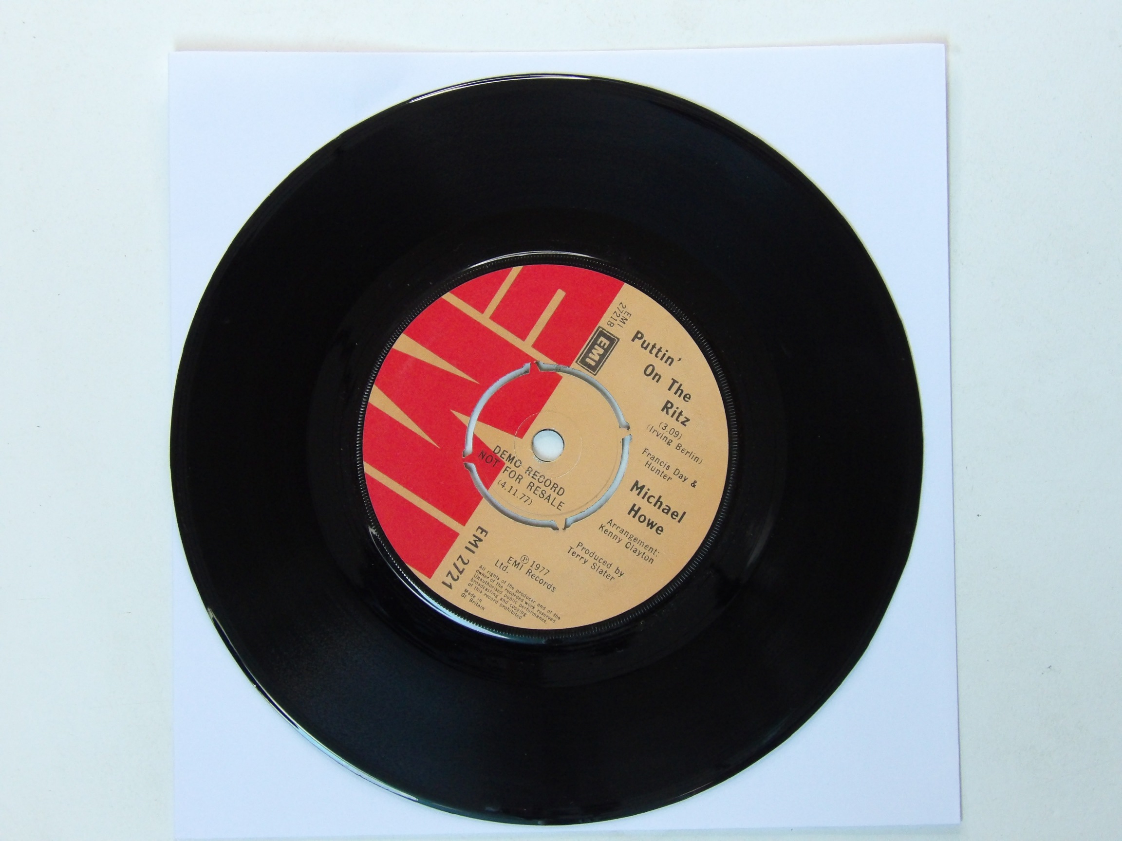 Michael Howe: Cheek To Cheek 1977 DEMO 7"