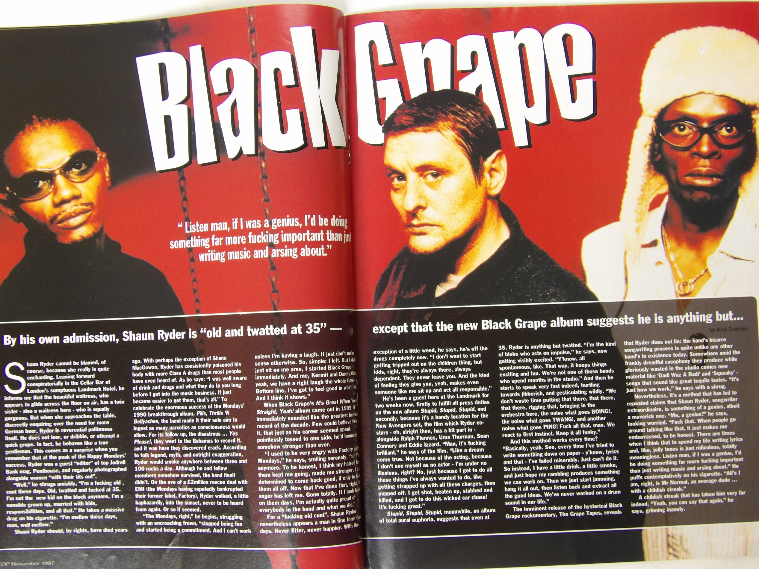Top: November 1997 Black Grape / Savage Pencil / Conner Reeves