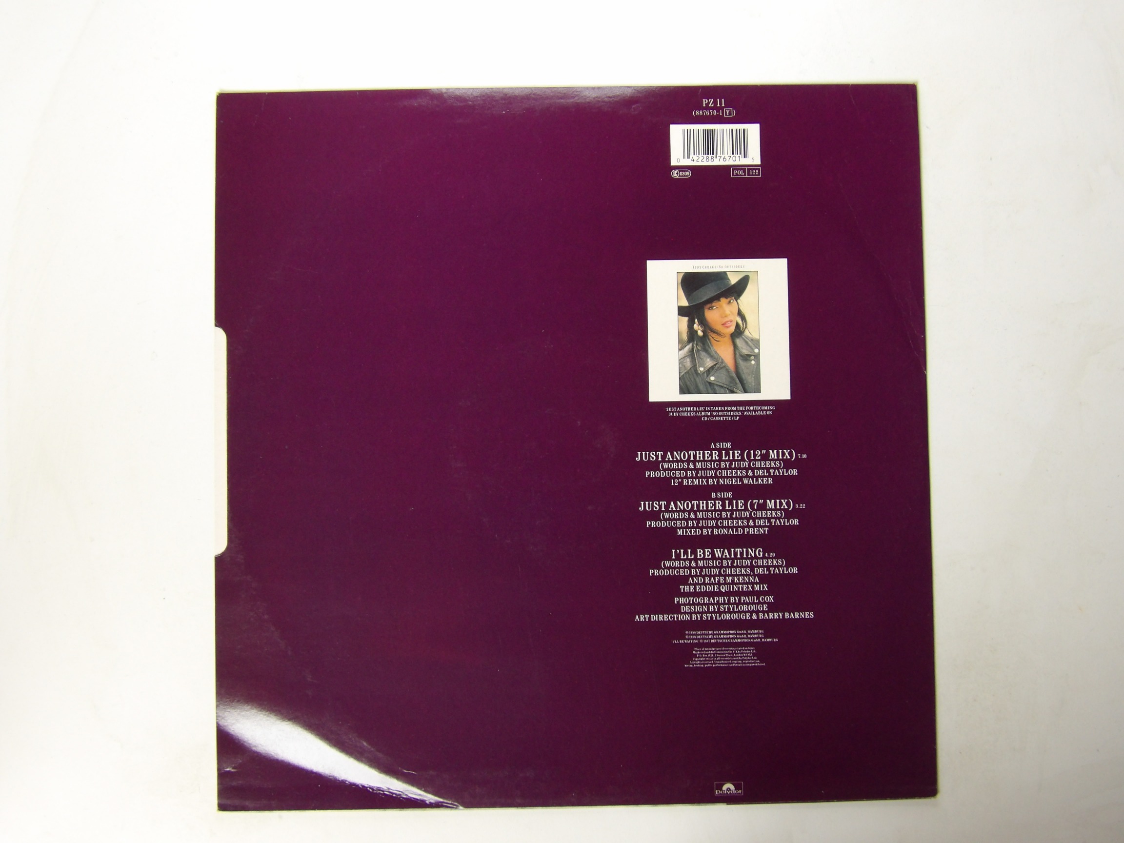 Judy Cheeks: Just Another Lie Near Mint 12"