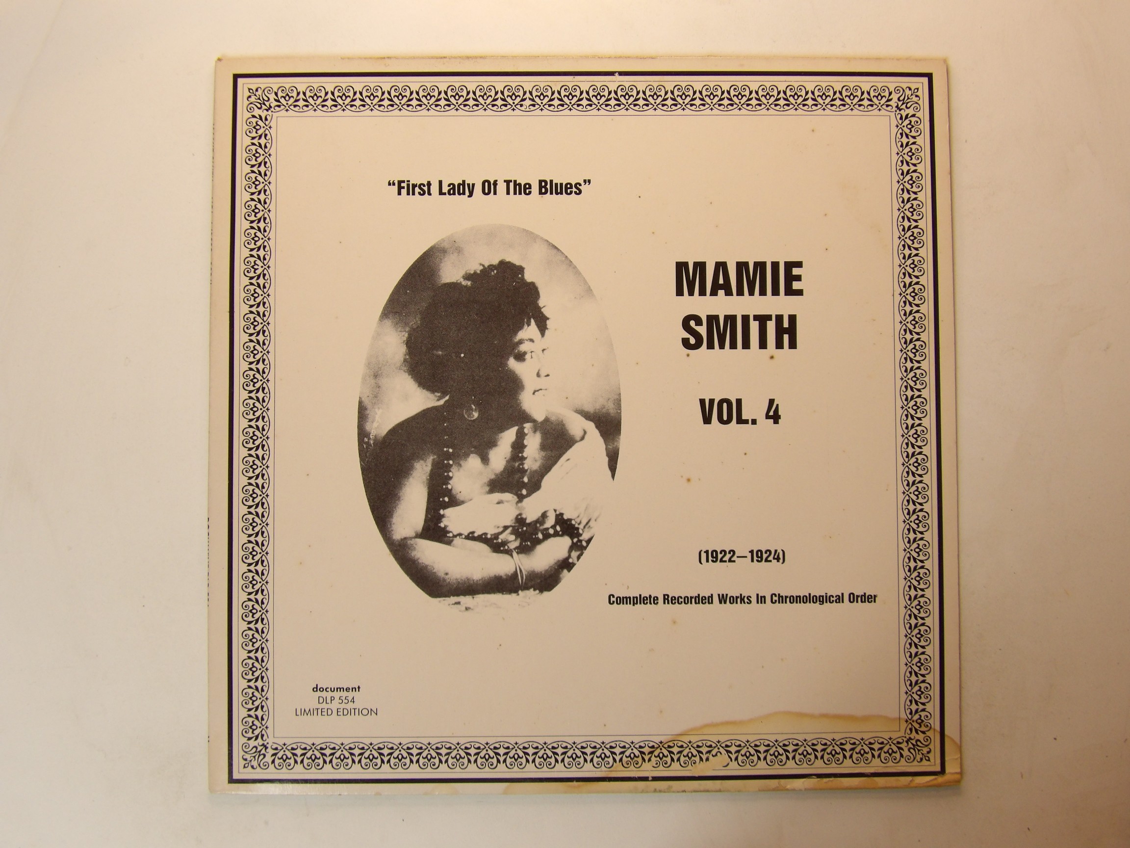 Mamie Smith: Vol 4 EX Mono LP Document Austria