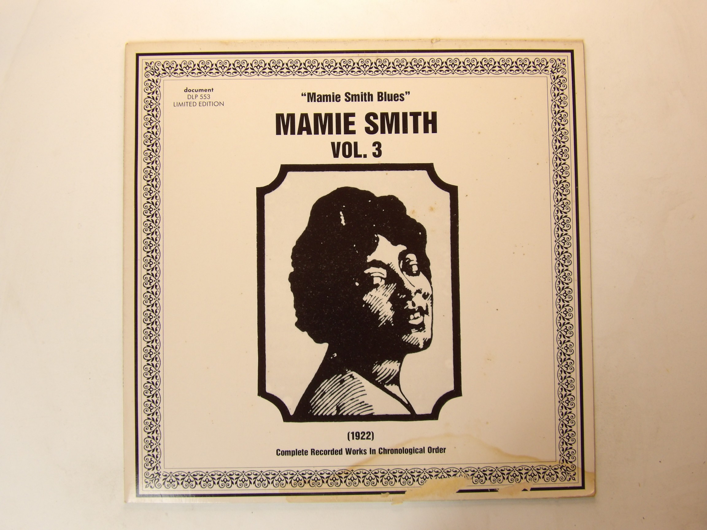 Mamie Smith: Vol 3 EX Mono LP Document Austria