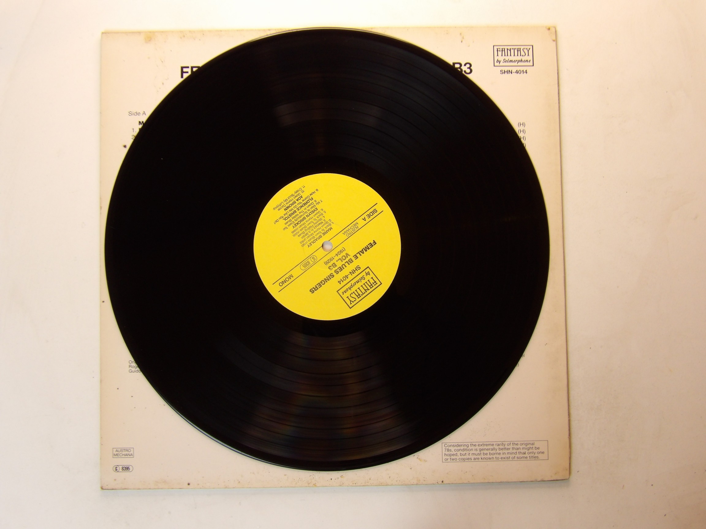 Various: Female Blues Singers B3 1924-29 EX+ Mono LP Fantasy Austria