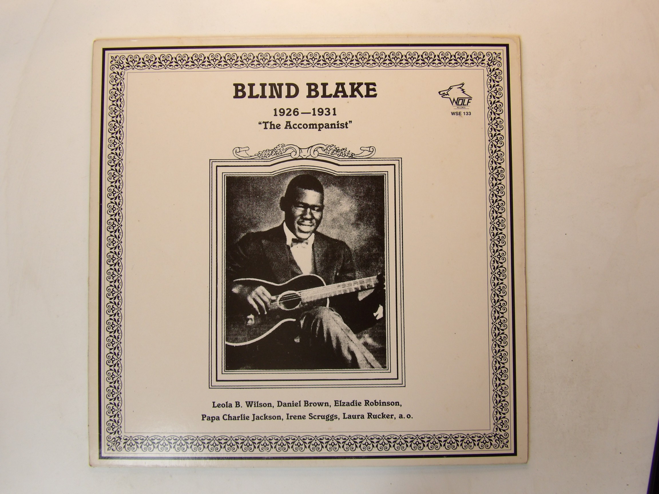 Blind Blake: 1926-31 "The Accompanist" EX+ Mono LP Wolf Austria