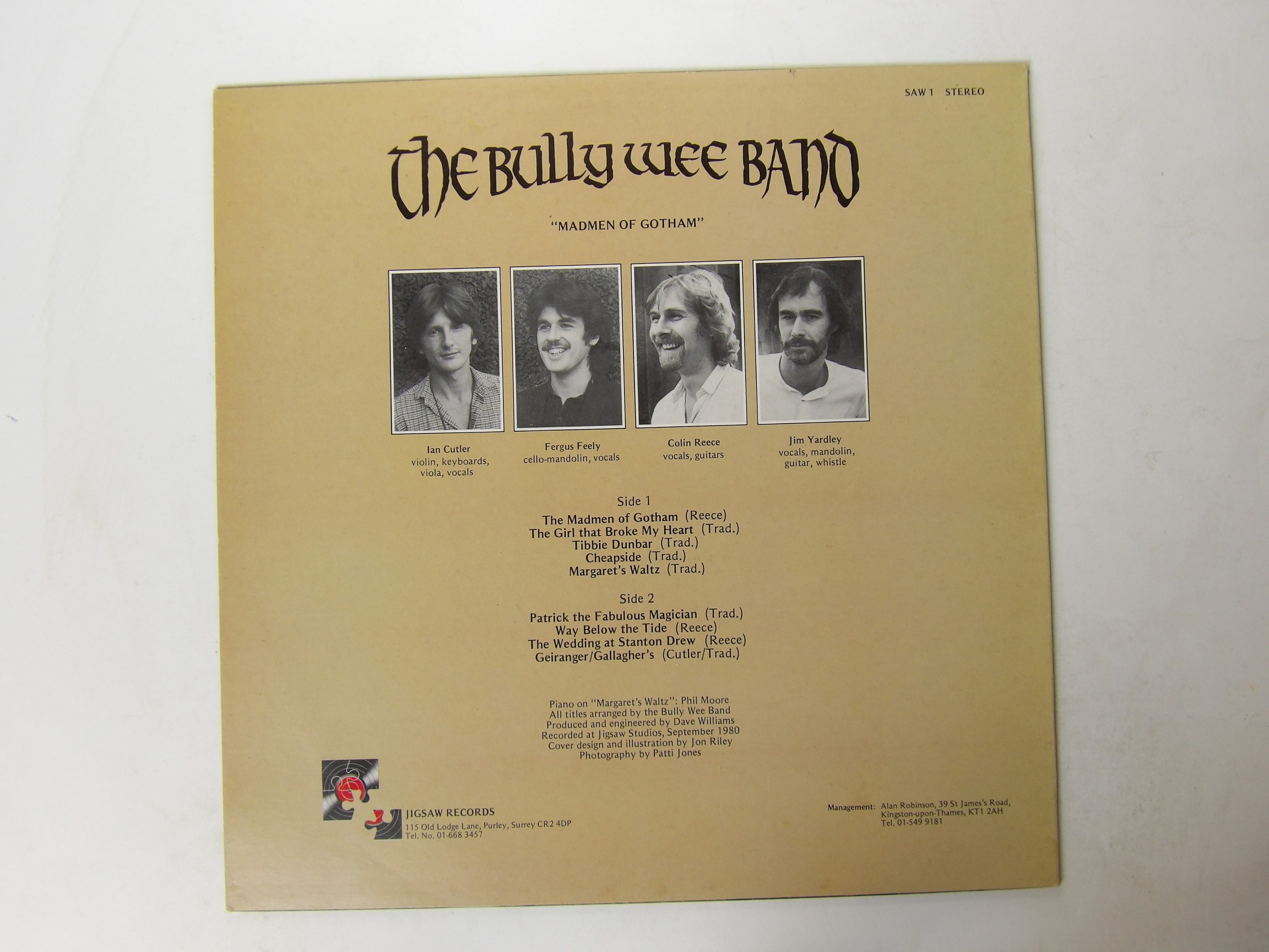 The Bully Wee Band: The Madmen Of Gotham 1981 UK EX LP