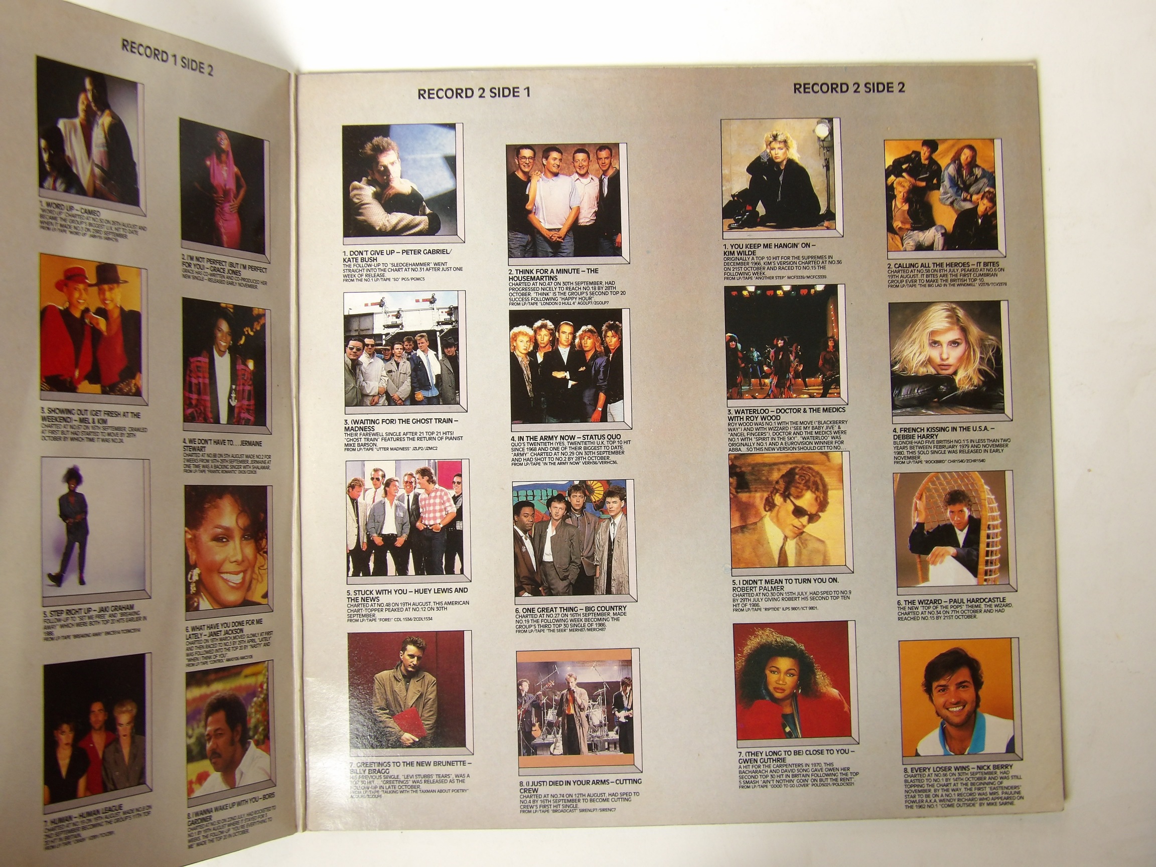 Various: Now That's What I Call Music! 8 1986 UK EX 2XLP + Insert