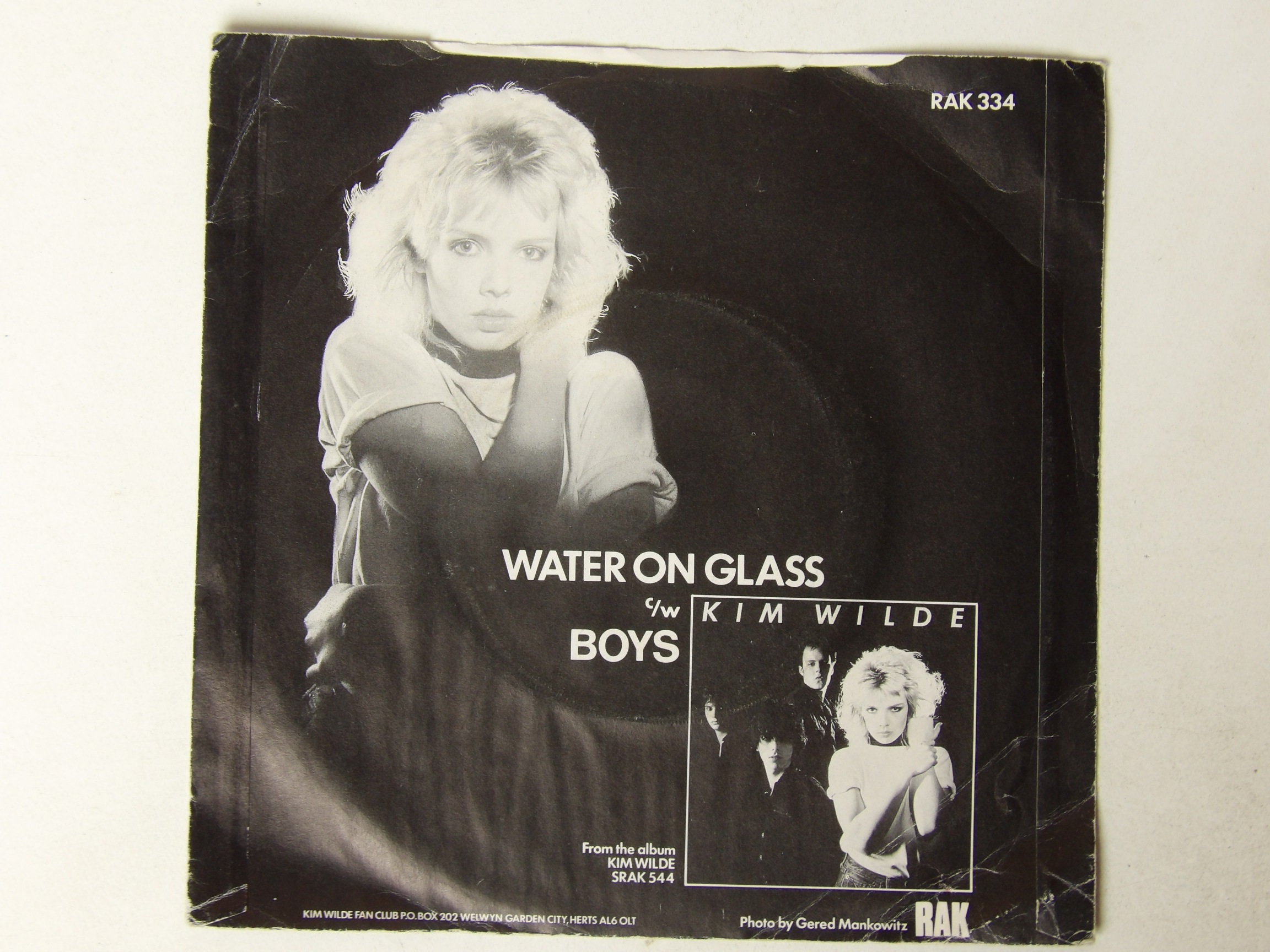 Kim Wilde: Water on Glass UK 1981 EX 7"