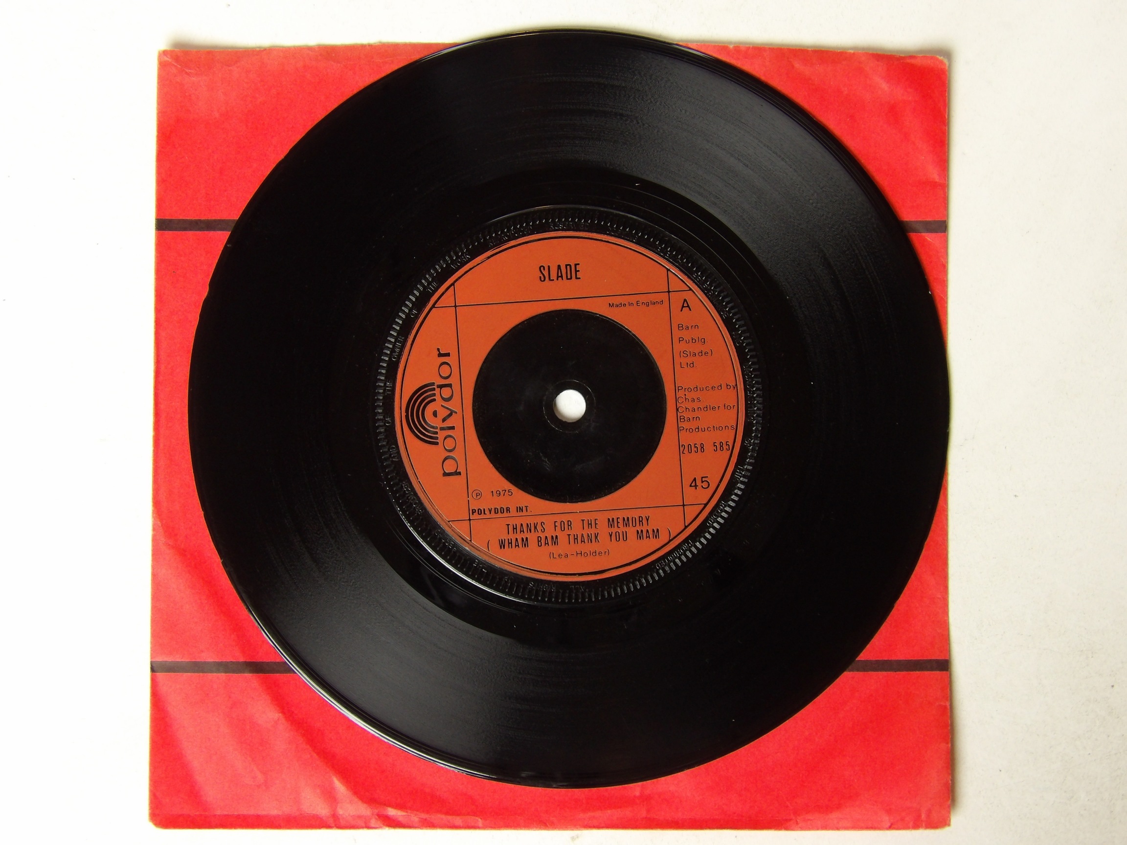 Slade: Thanks for the Memory UK 1975 Polydor 7″