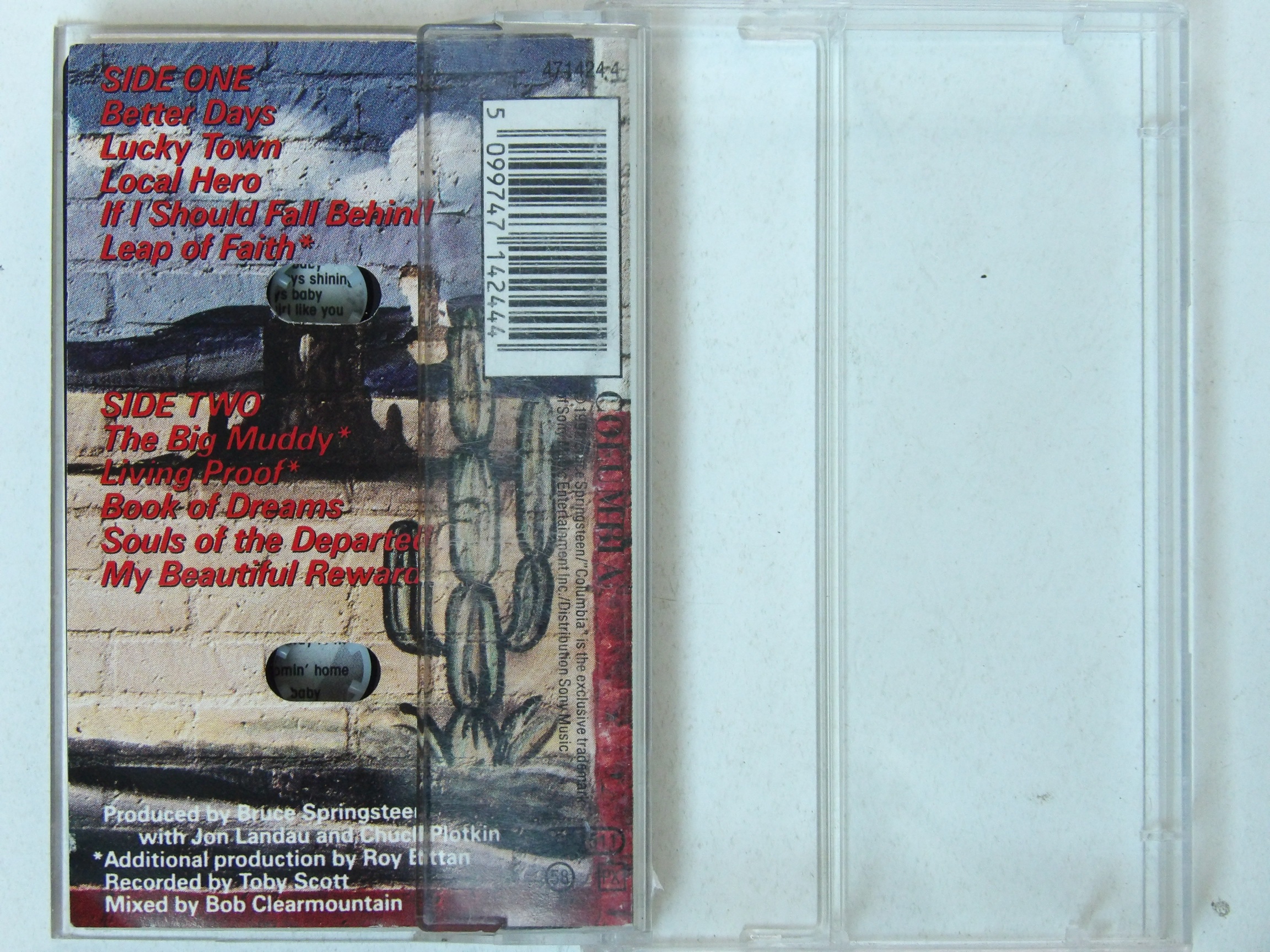 Bruce Springsteen: Lucky Town Orig 1992 UK Cassette