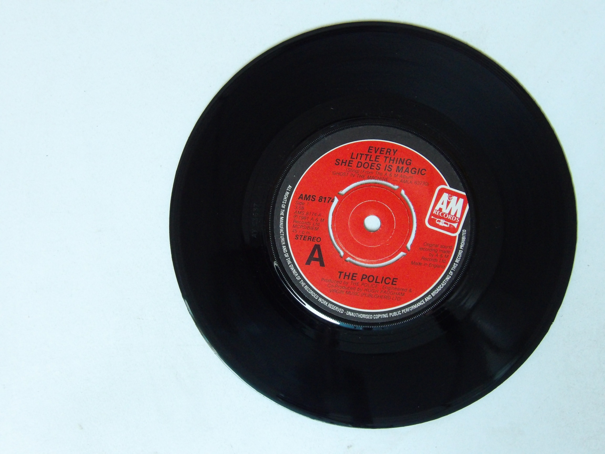 The Police: Every Little Thing she does is Magic 1981 UK EX 7"