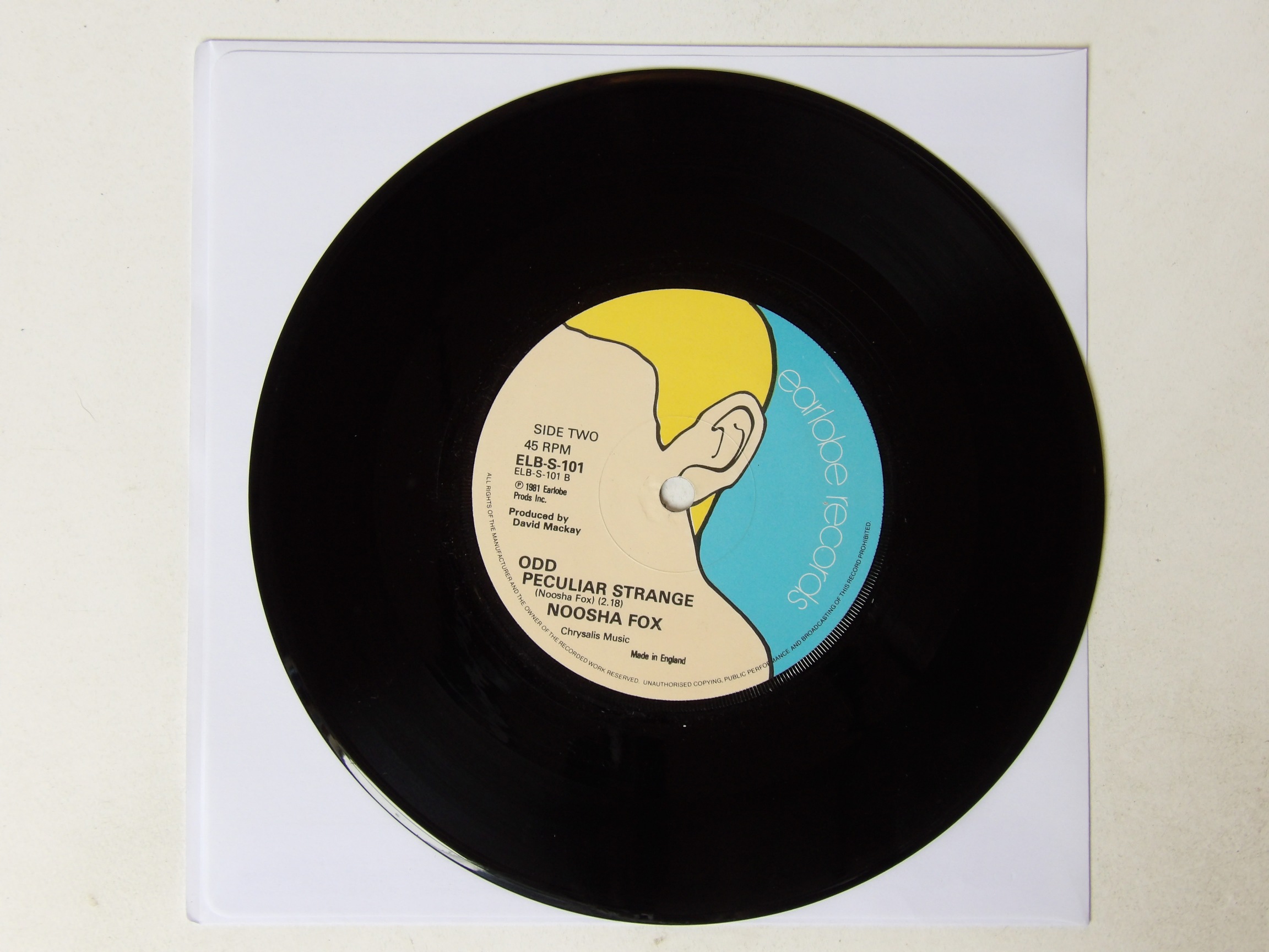 Noosha Fox: More Than Molecules 1981 UK EX+ 7"