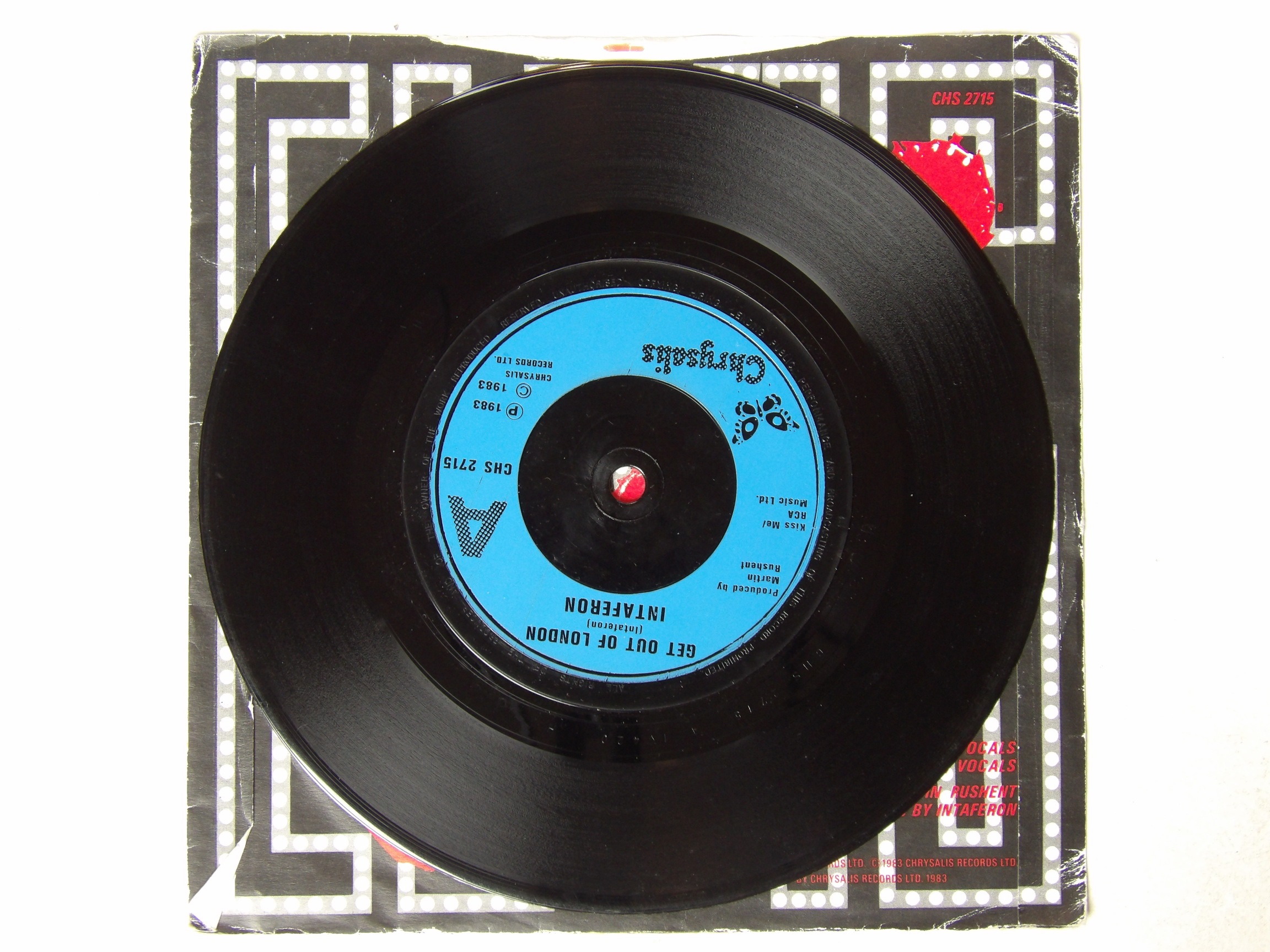 Intaferon: Get Out Of London 1983 UK EX+ 7"