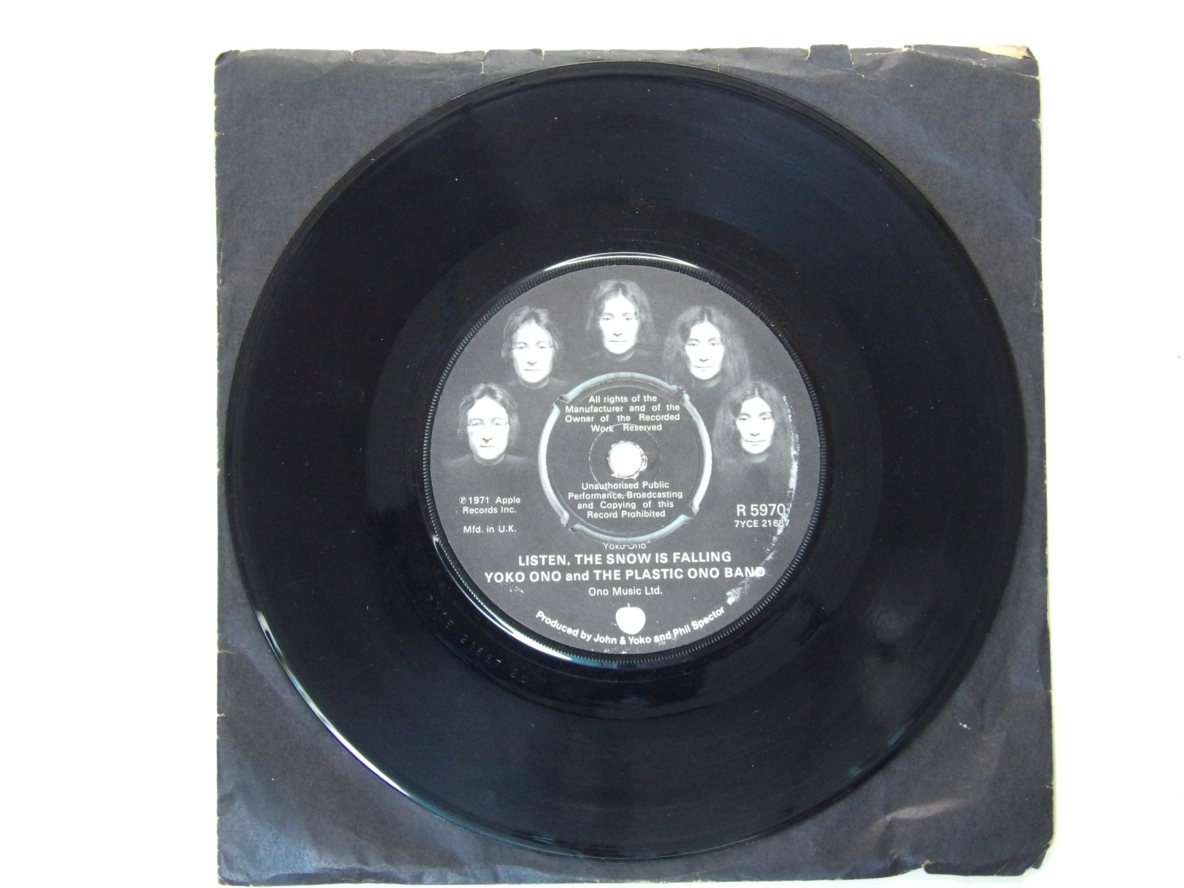 John Lennon & Yoko Ono: Happy Xmas (War is Over) 1972 UK 7"