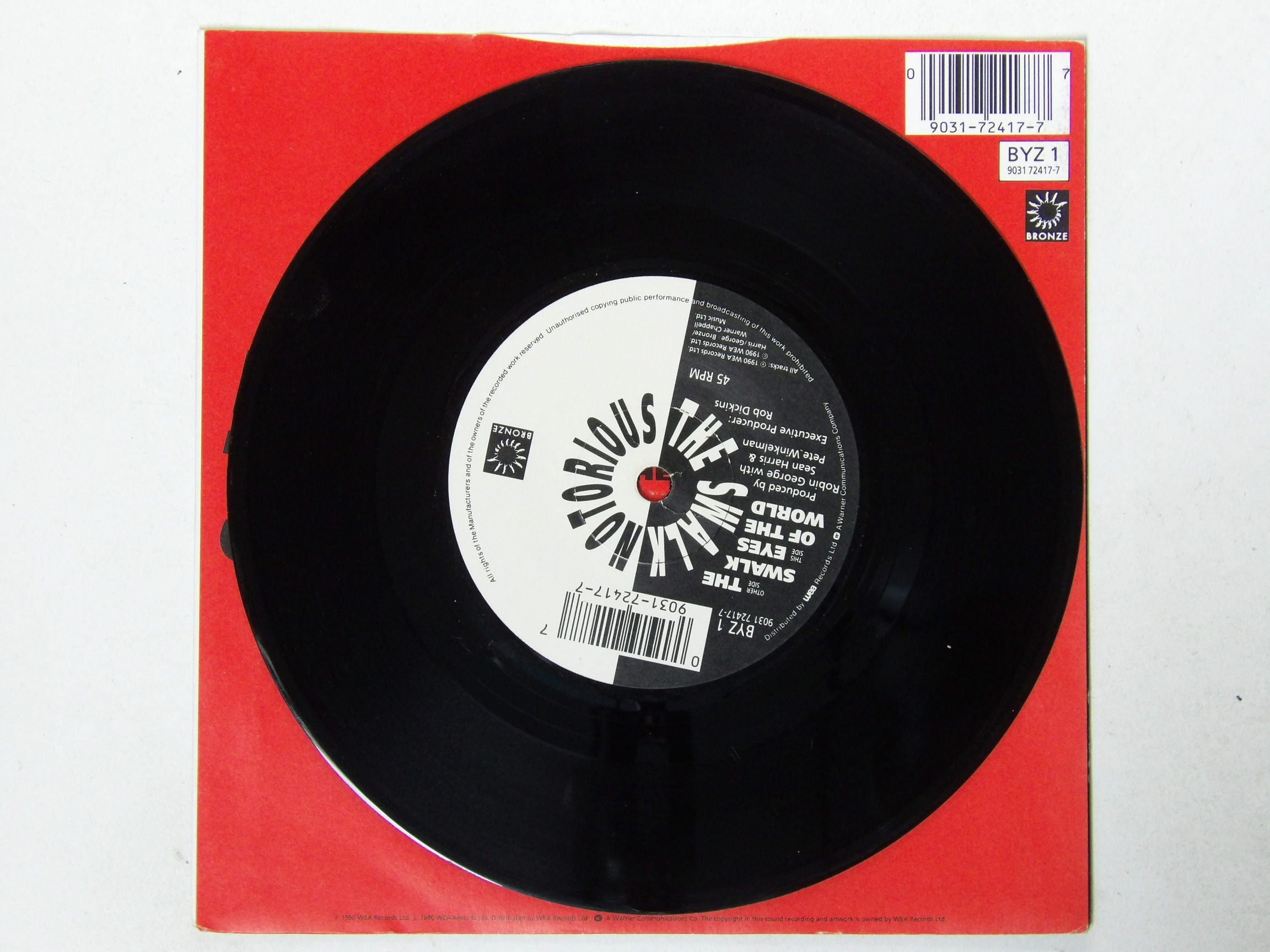 Notorious: The Swalk 1990 EX 7" Robin George