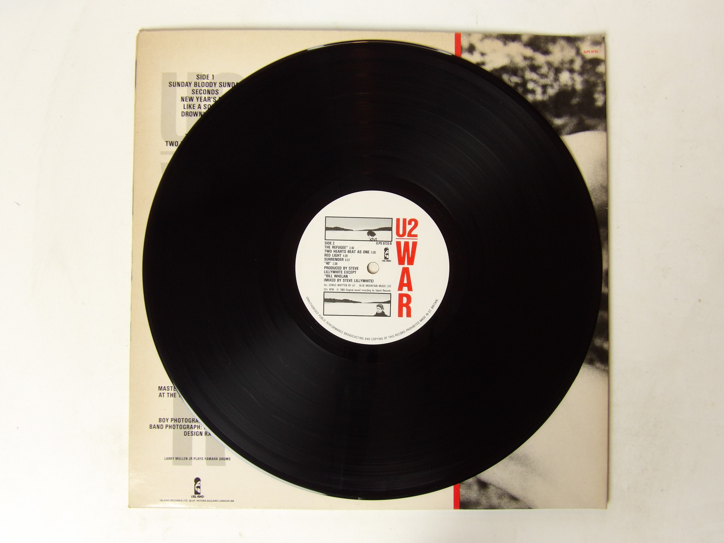U2: War 1983 A2U/B1U EX LP (Semi-Gloss sleeve)