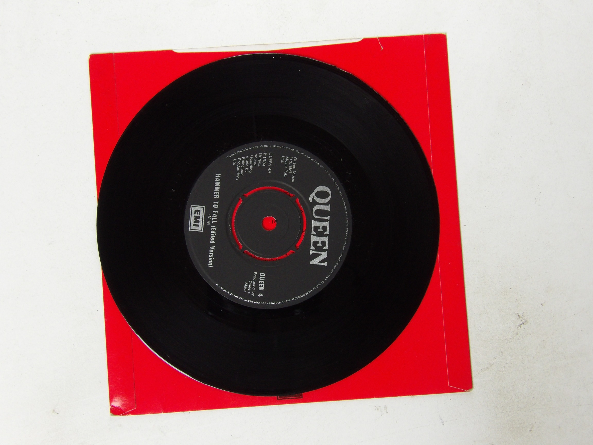 Queen: Hammer to Fall 1984 EX 7"