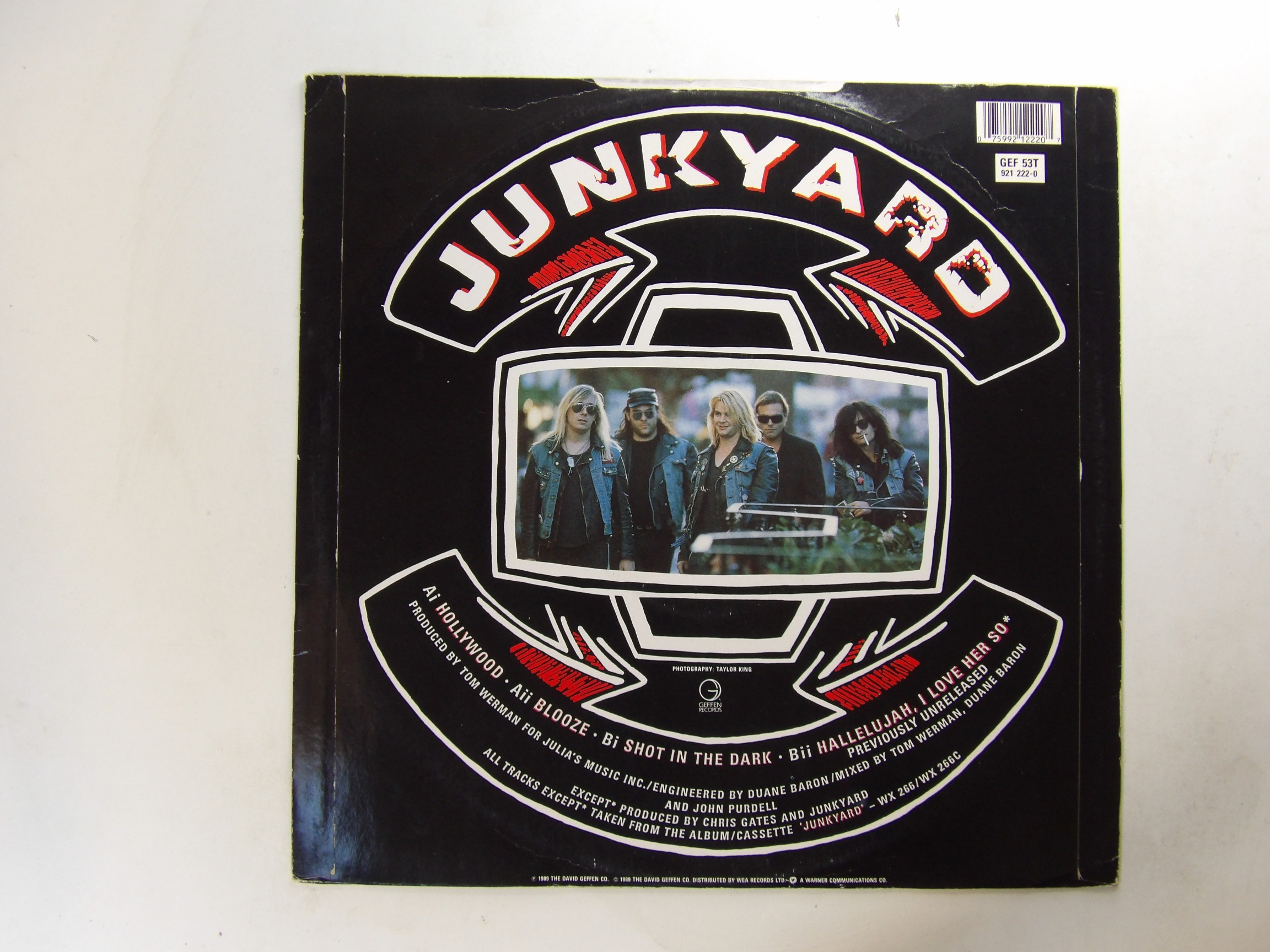 Junkyard: Hollywood 1989 UK 1st Press 12"
