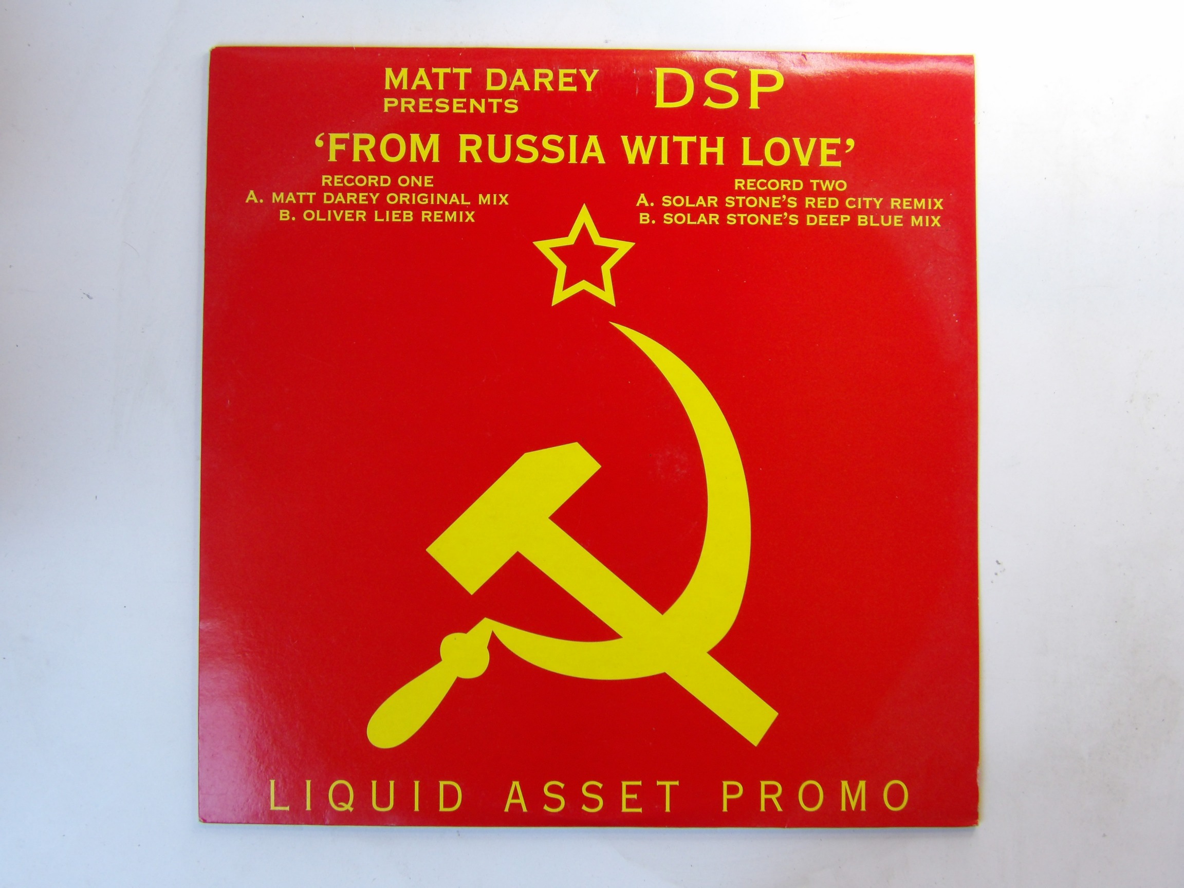 Matt Darey Presents DSP: From Russia With Love 1992 Near Mint Promo 2X12"