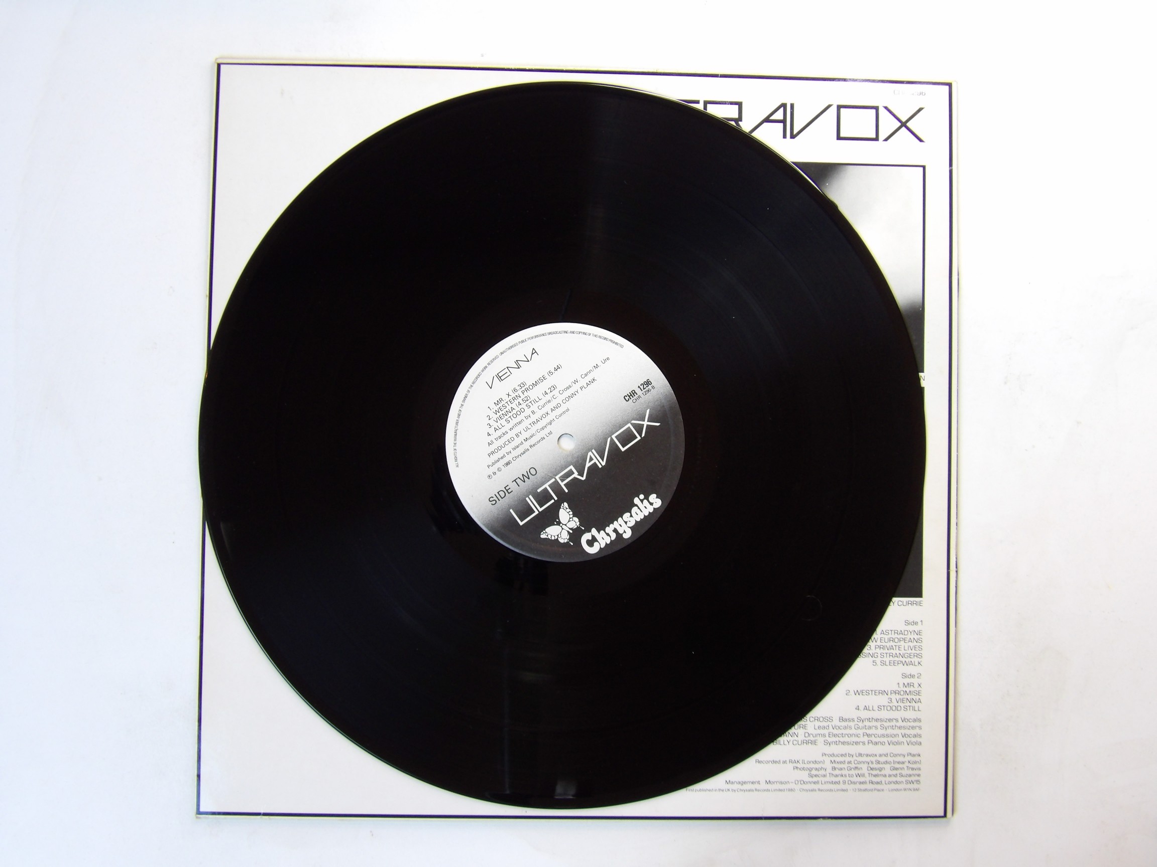 Ultravox: Vienna 1980 EX+ A4/B4 LP